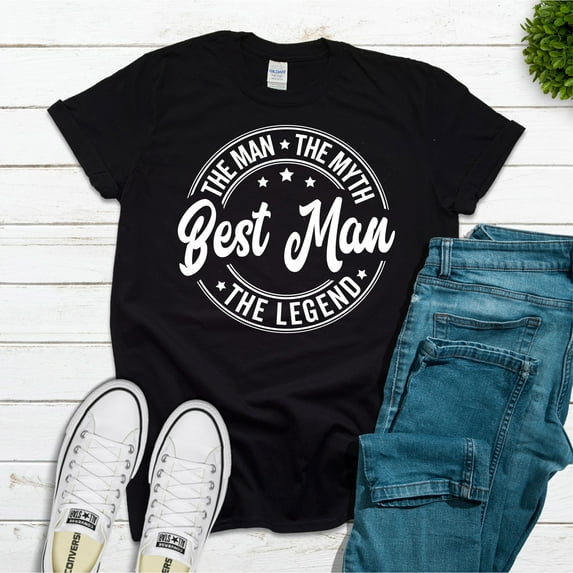 Best Man Shirt, Best Man The Man The Myth The Legend Shirt, Wedding ...