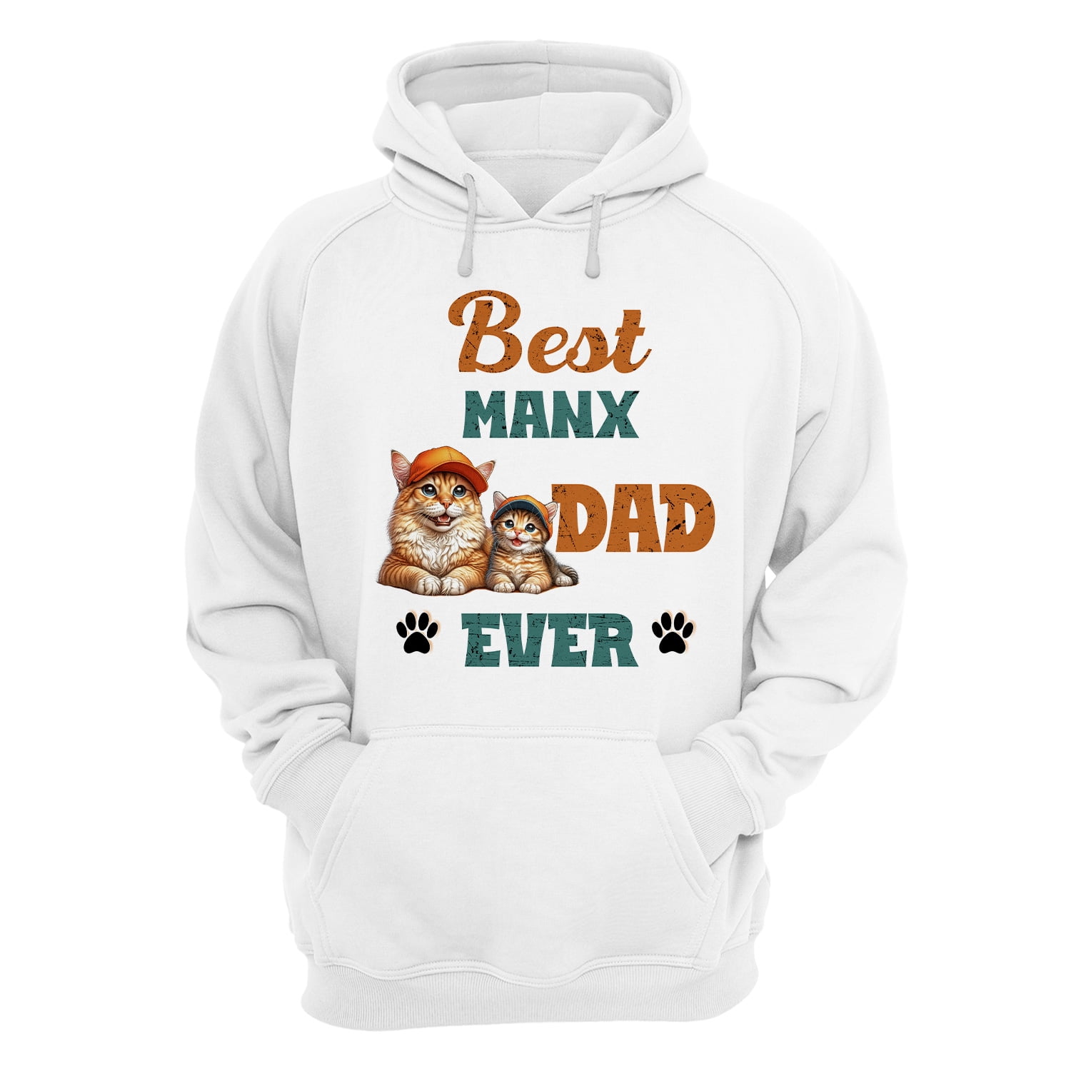 Best Manx Dad Ever Happy Father's Day Hoodie Unisex Merch Hoodies Cat ...