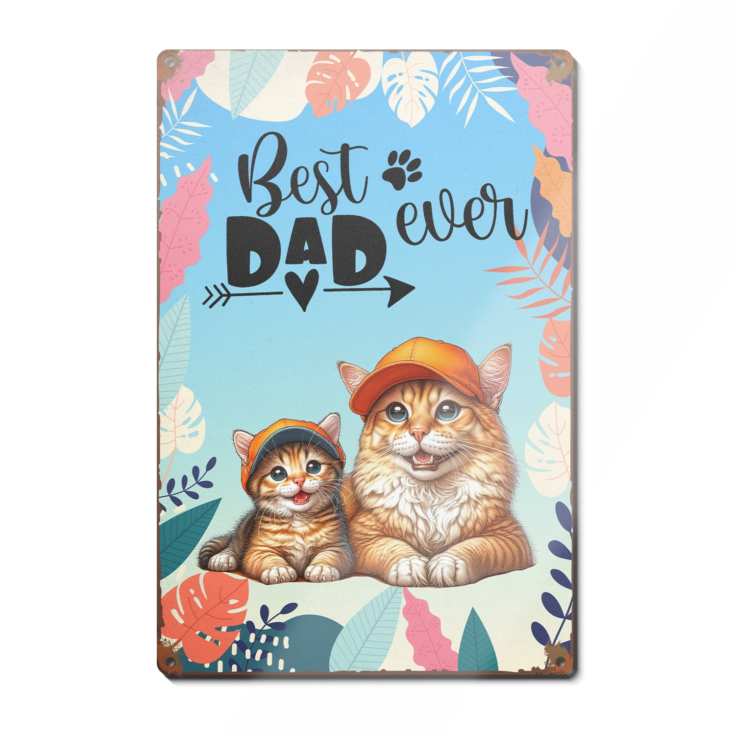 Best Manx Dad Ever Happy Father's Day Vertical Metal Aluminum Sign Cat ...