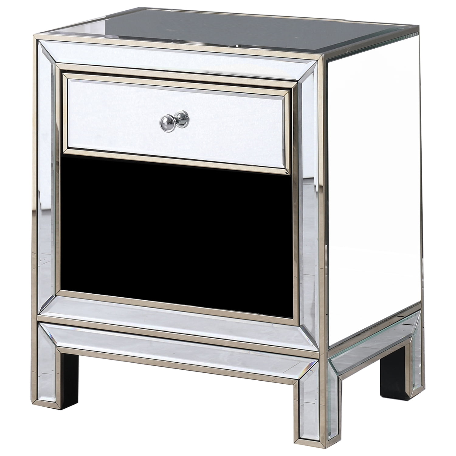 Best Master Furniture Aristotle Modern Silver End Table - Walmart.com