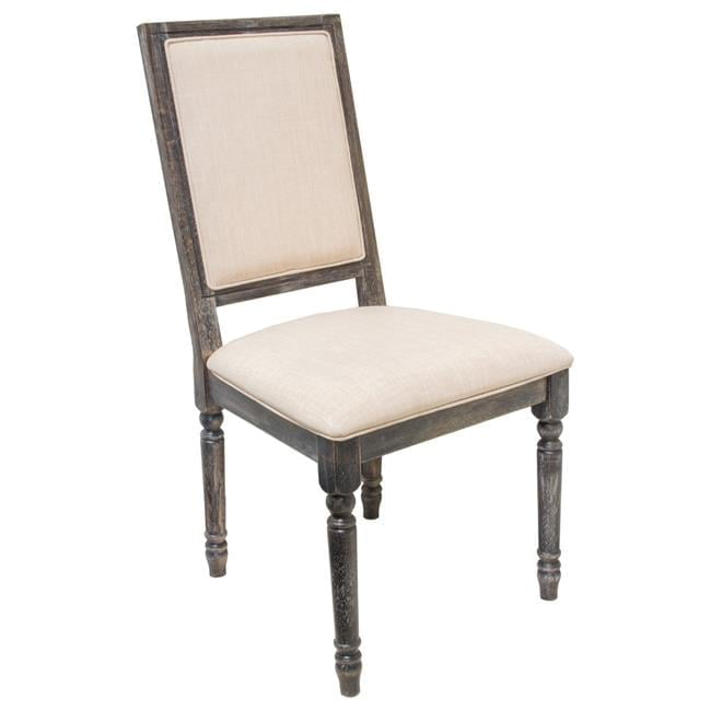 Best Master Furniture Lisa Rustic Smoked Gray Dining Chairs - Set of 2 ...