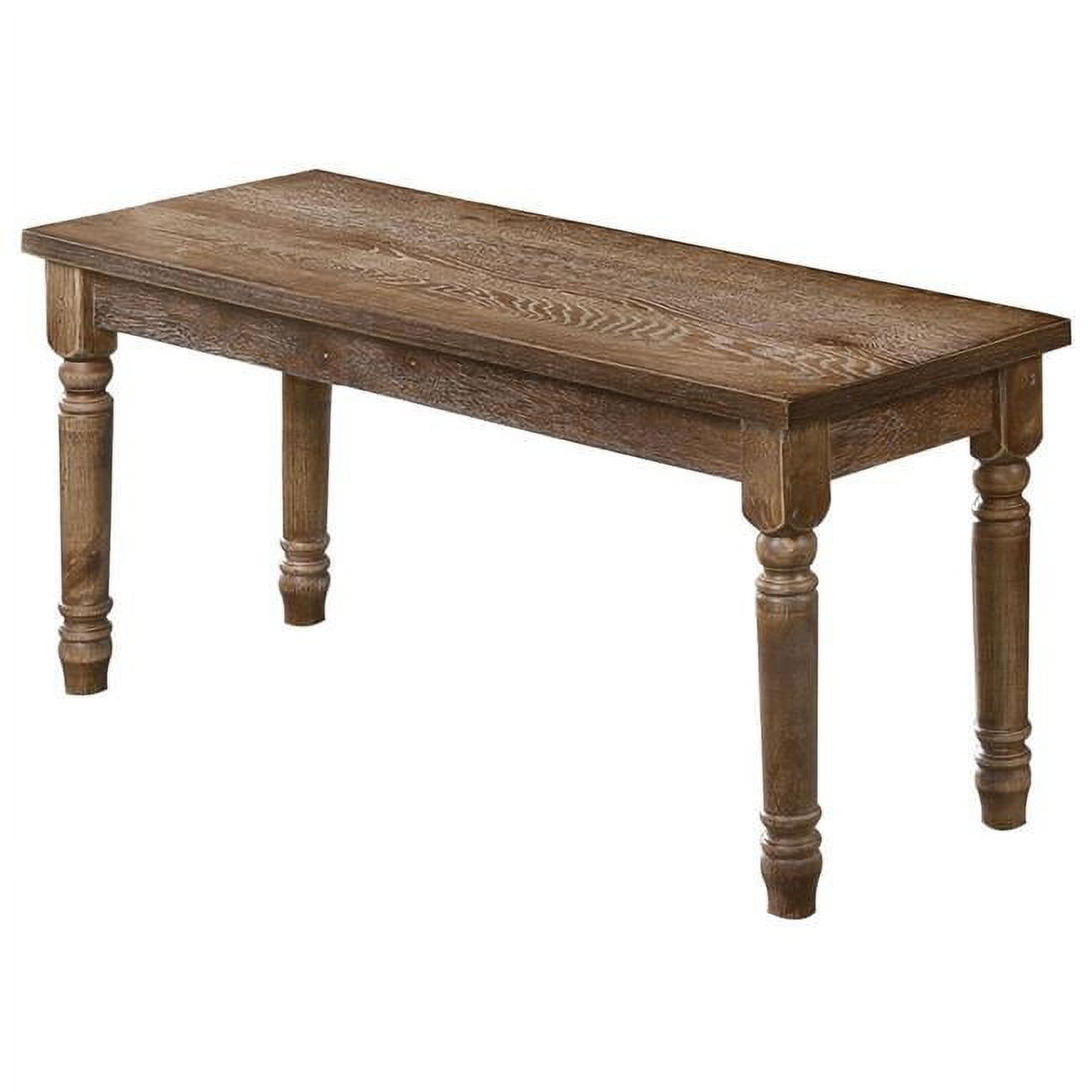 Best Master Indoor Luxembourg Solid Wood Dining Bench in Antique ...