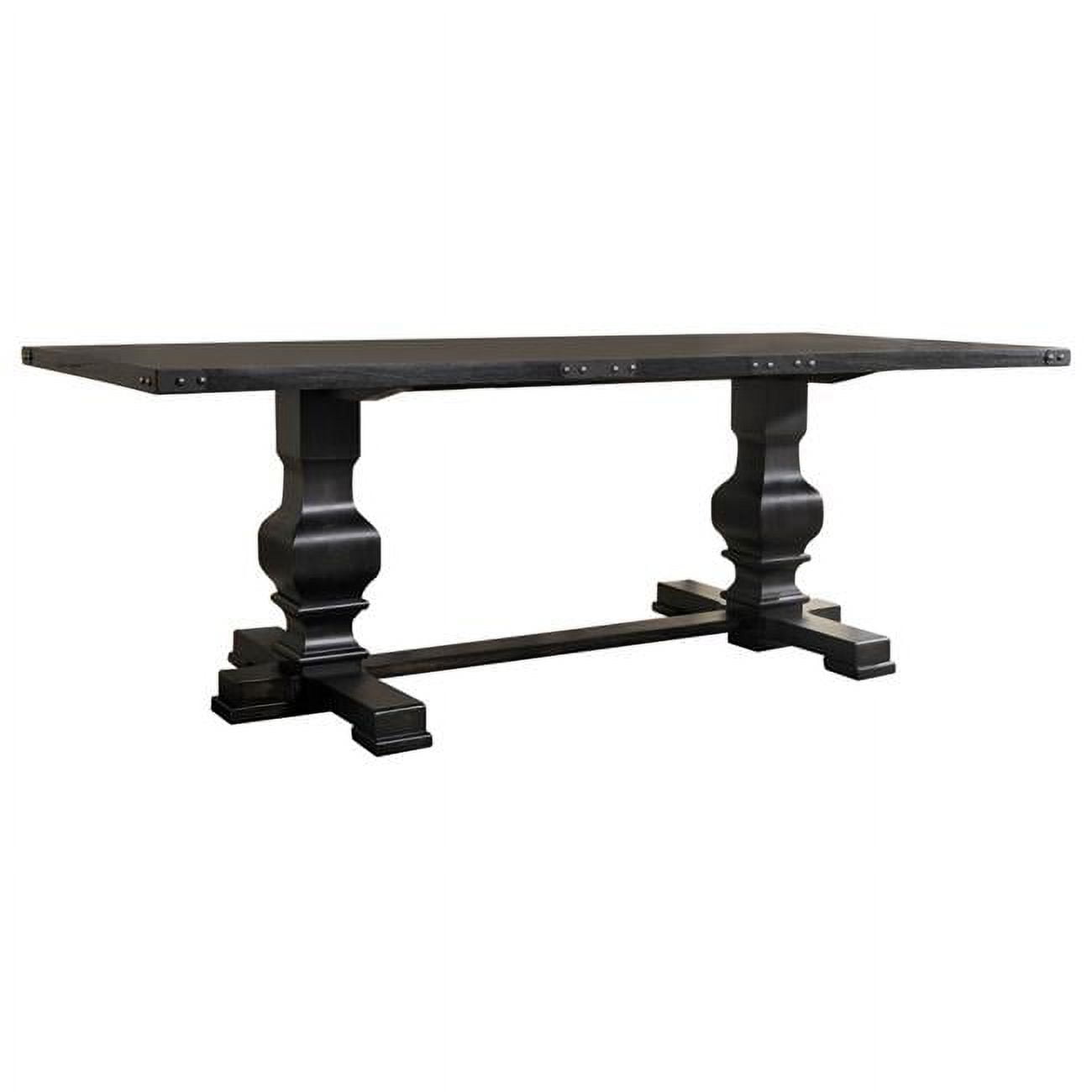 Best Master Michelle Solid Wood Rectangular Dining Table in Rustic ...