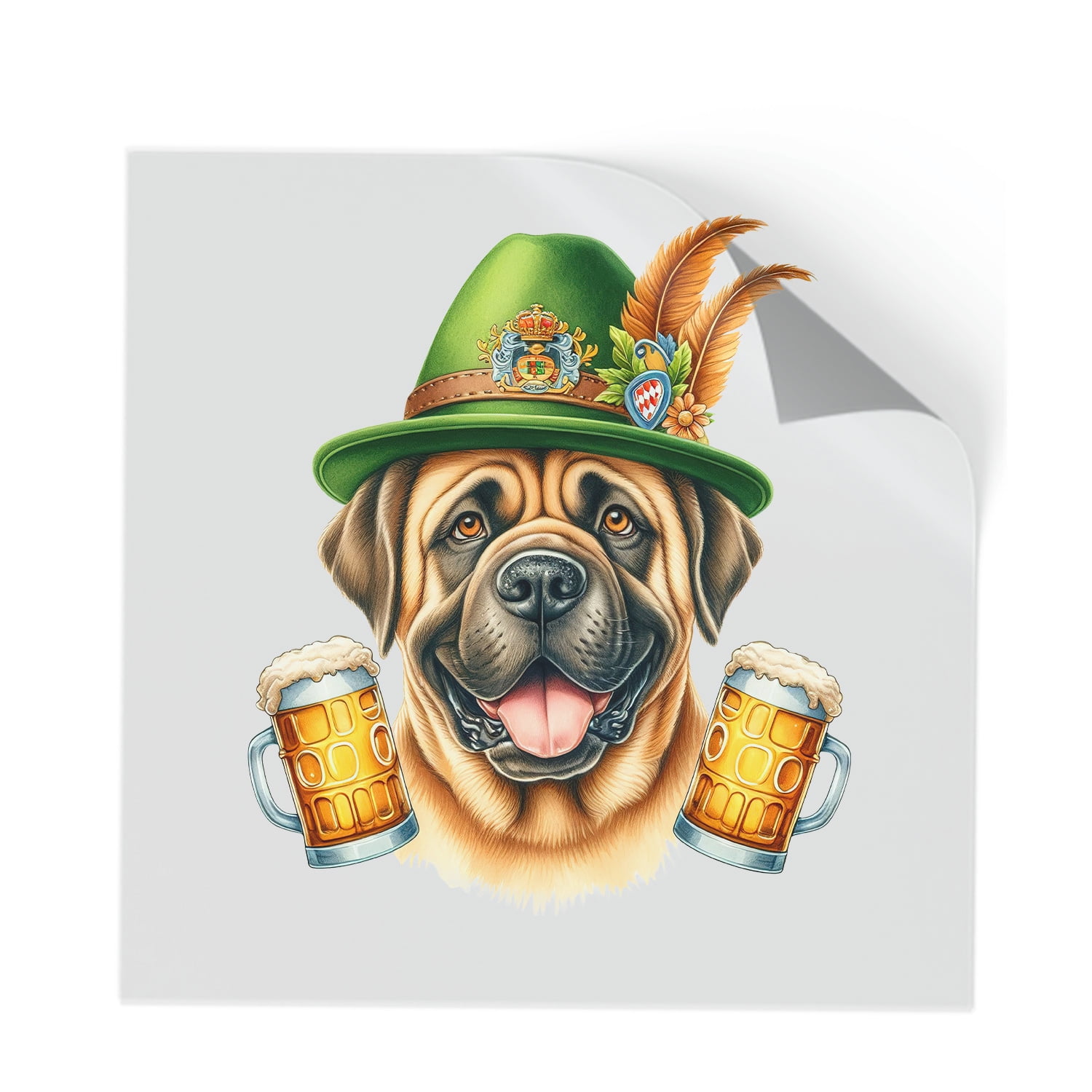 Best Mastiff Dad Proud Beer Lover Happy Oktoberfest Cutout Transfer ...