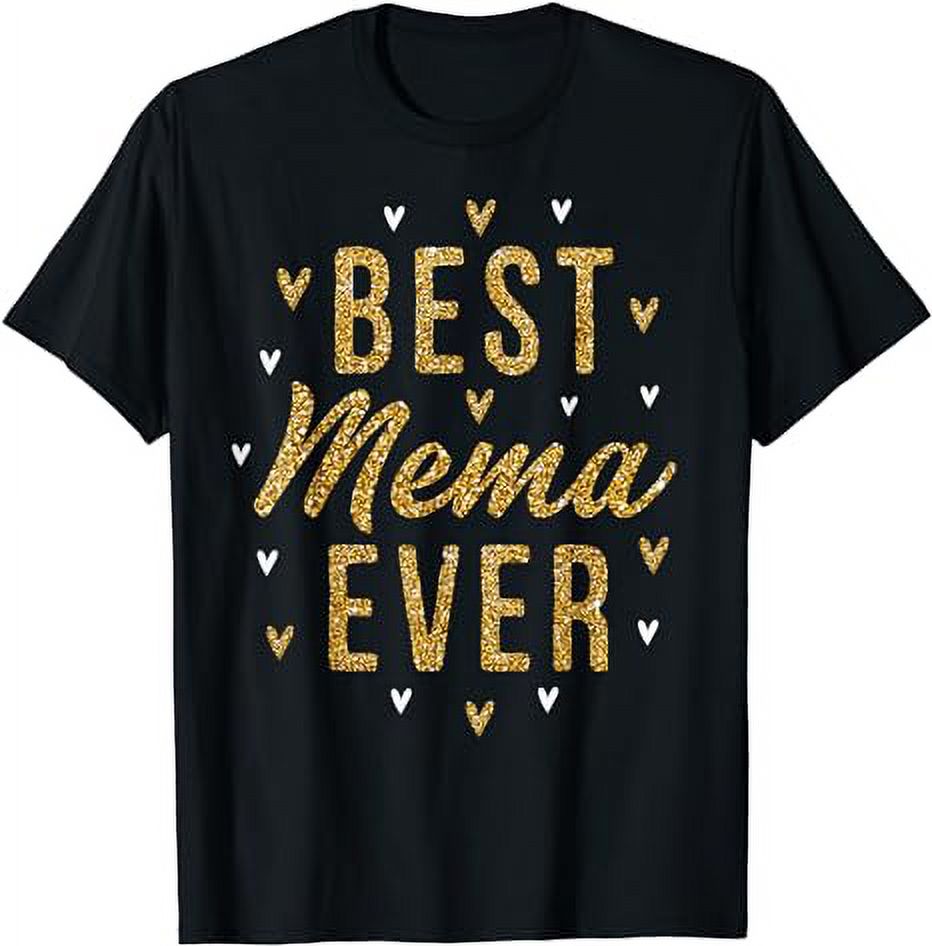 Best Mema Ever Gifts Cute Love Heart Print T-Shirt - Walmart.com