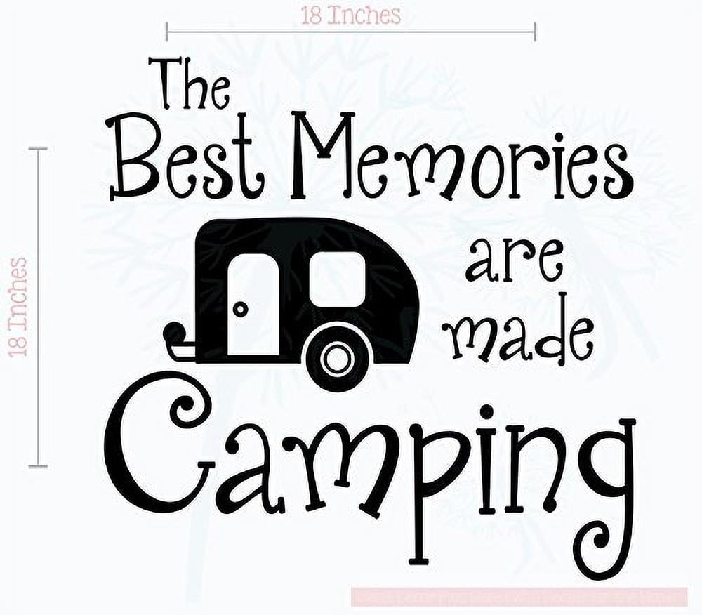 Best Memories Made Camping Vinyl Lettering RV Art Wall Sticker Decals ...