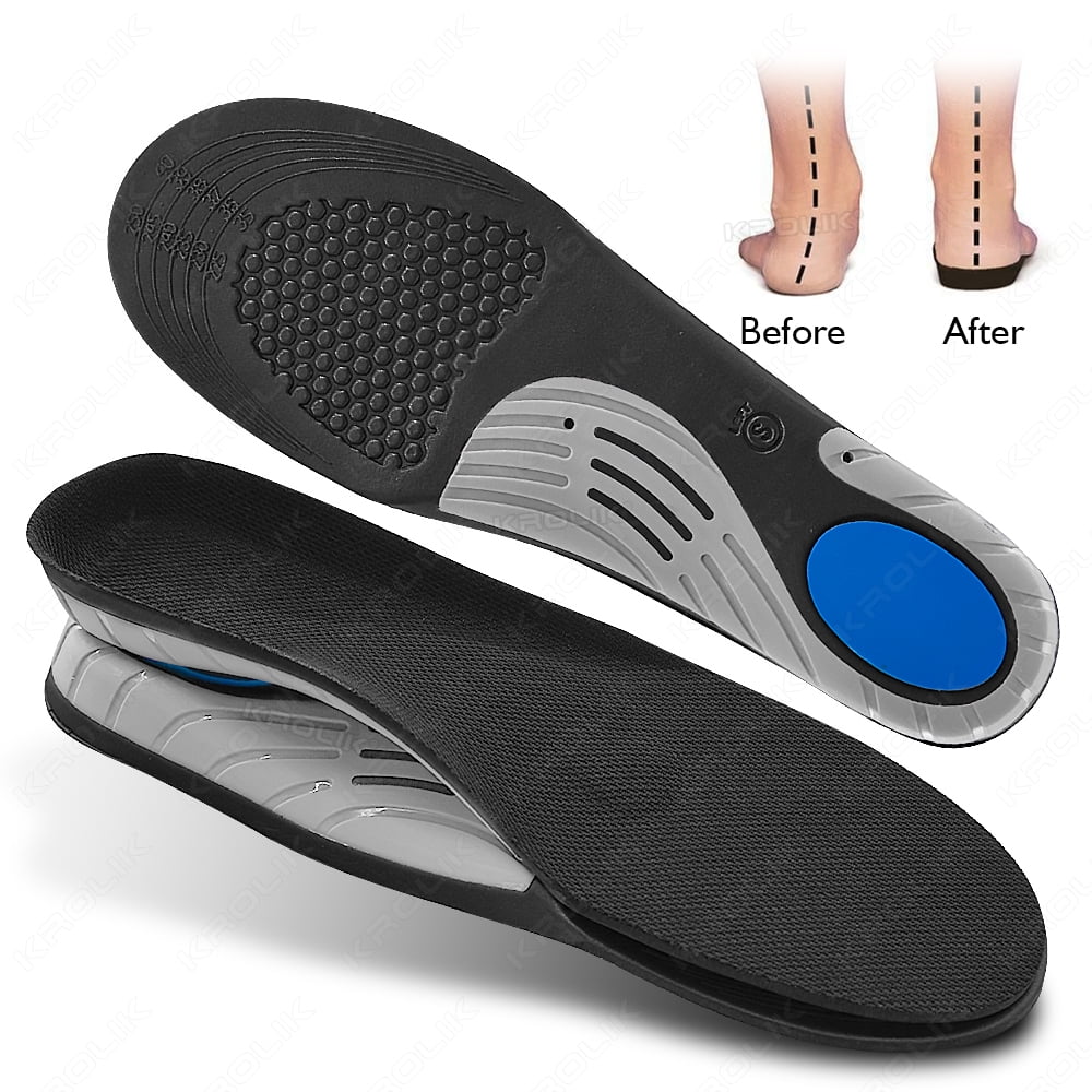 Best Mens Women Shoes For Orthotics Inserts Orthopedic Insole Arch ...