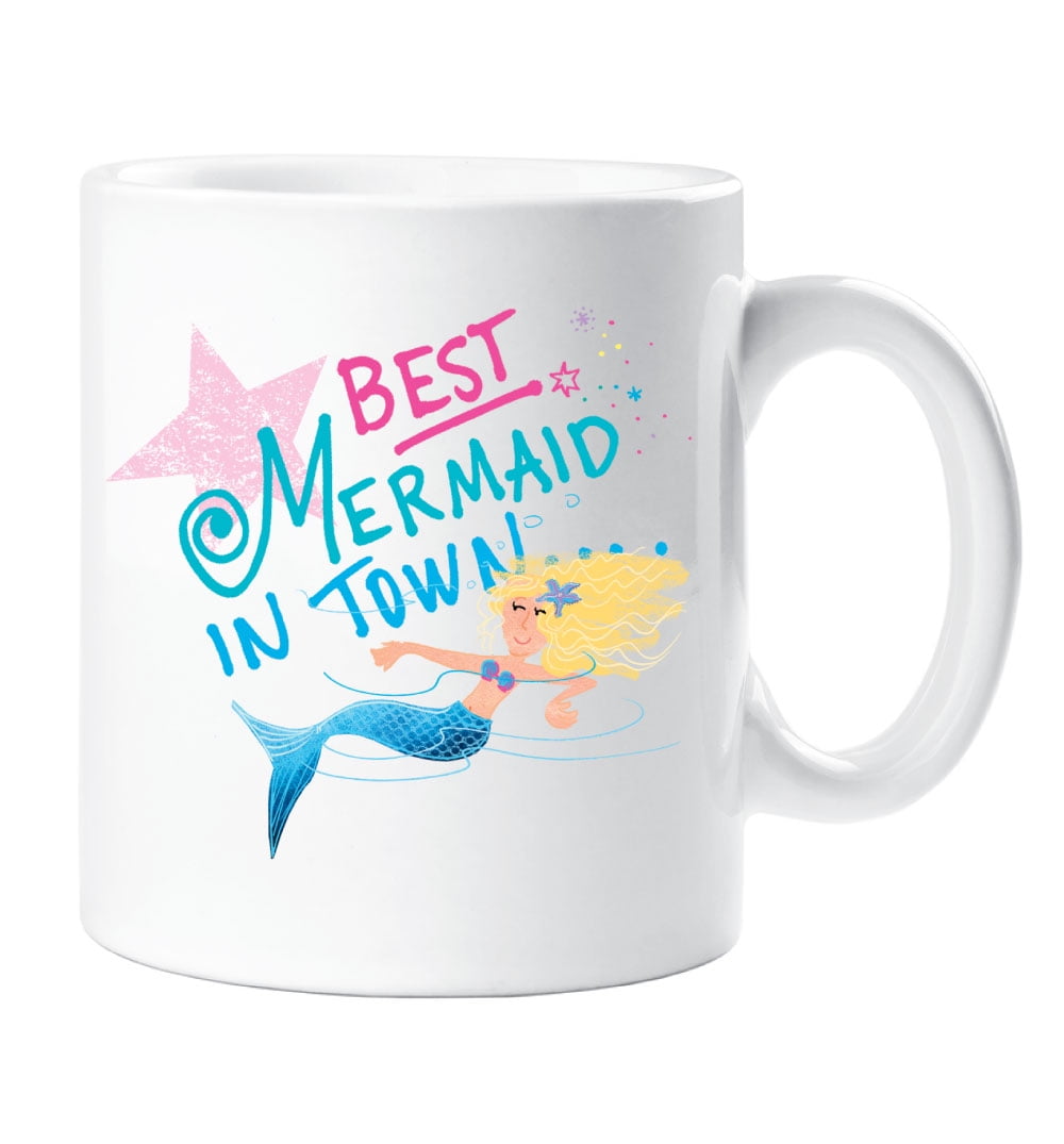 Best Mermaid In Town Mug Funny Mermaid Mug Friend Mum Girlfriend ...