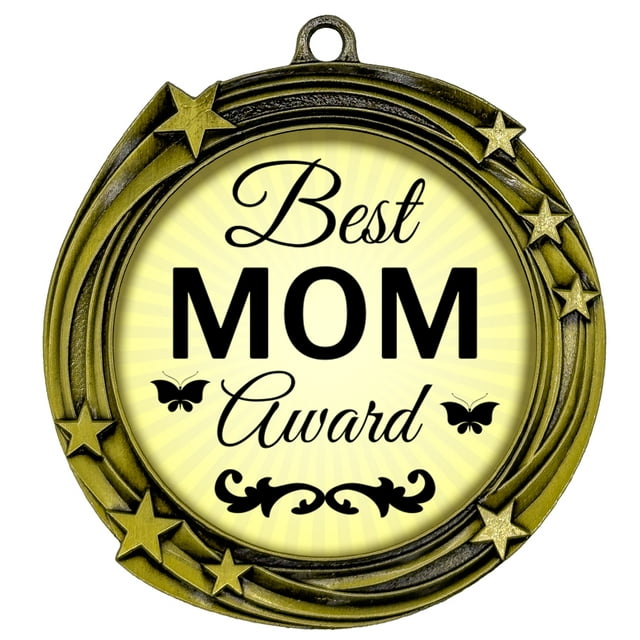 Best Mom Award Stars Design Medal | Celebration and Appreciation Prize ...