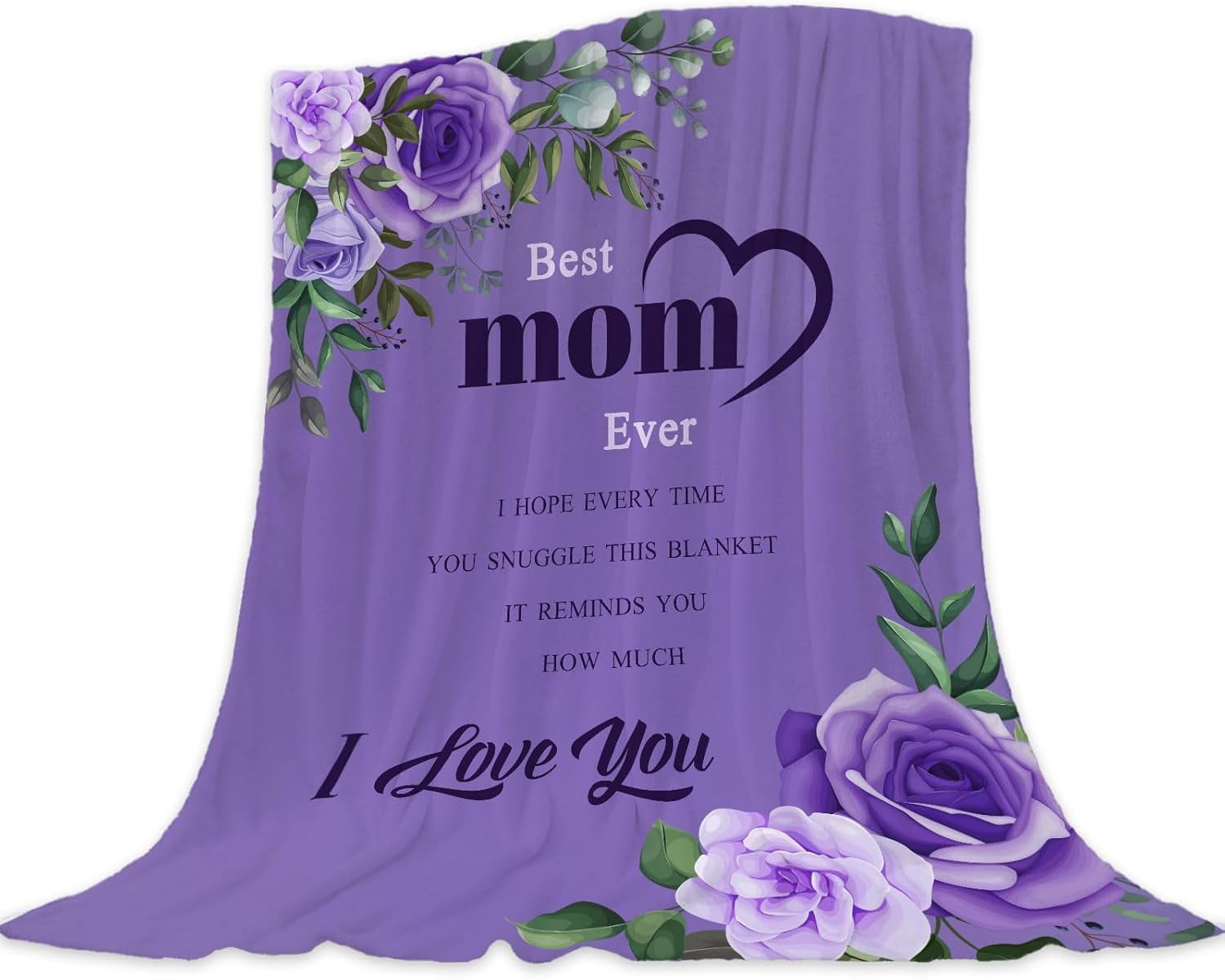 Best Mom Blanket from Daughter Son Mothers Day Blanket for Mom Mothers ...