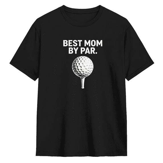 Best Mom By Par Golf Retro Graphic Tee for Women, Amusing Gym Cotton ...