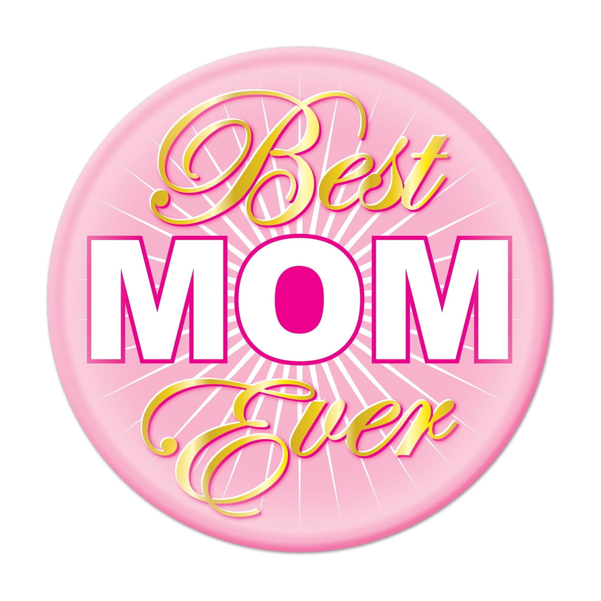 Best Mom Ever Buttons, 2", Pack of 12 - Walmart.com
