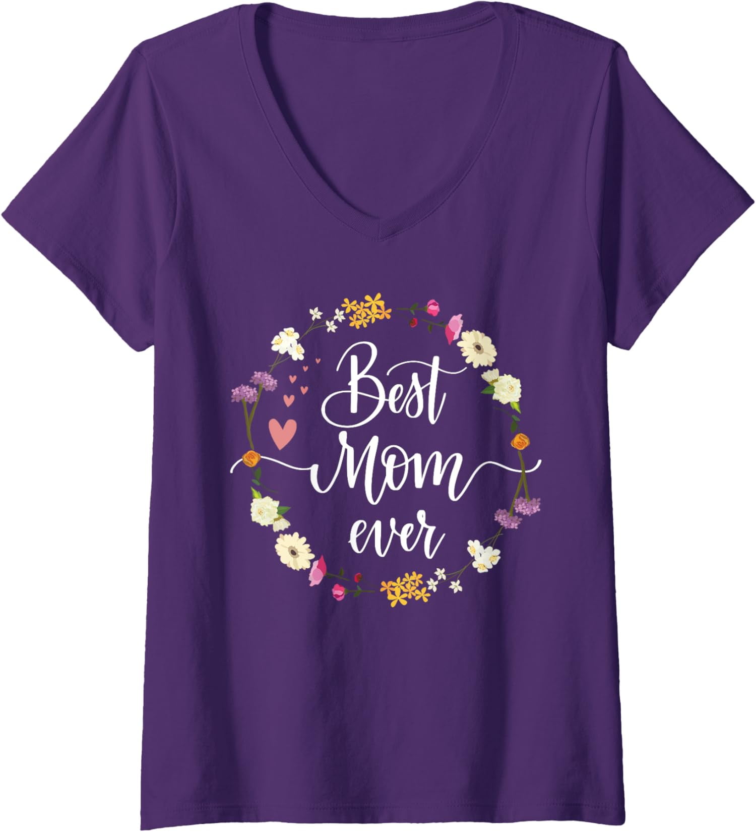 Best Mom Ever Floral Wreath - Cute Mother’s Day Gift from Daughter or ...