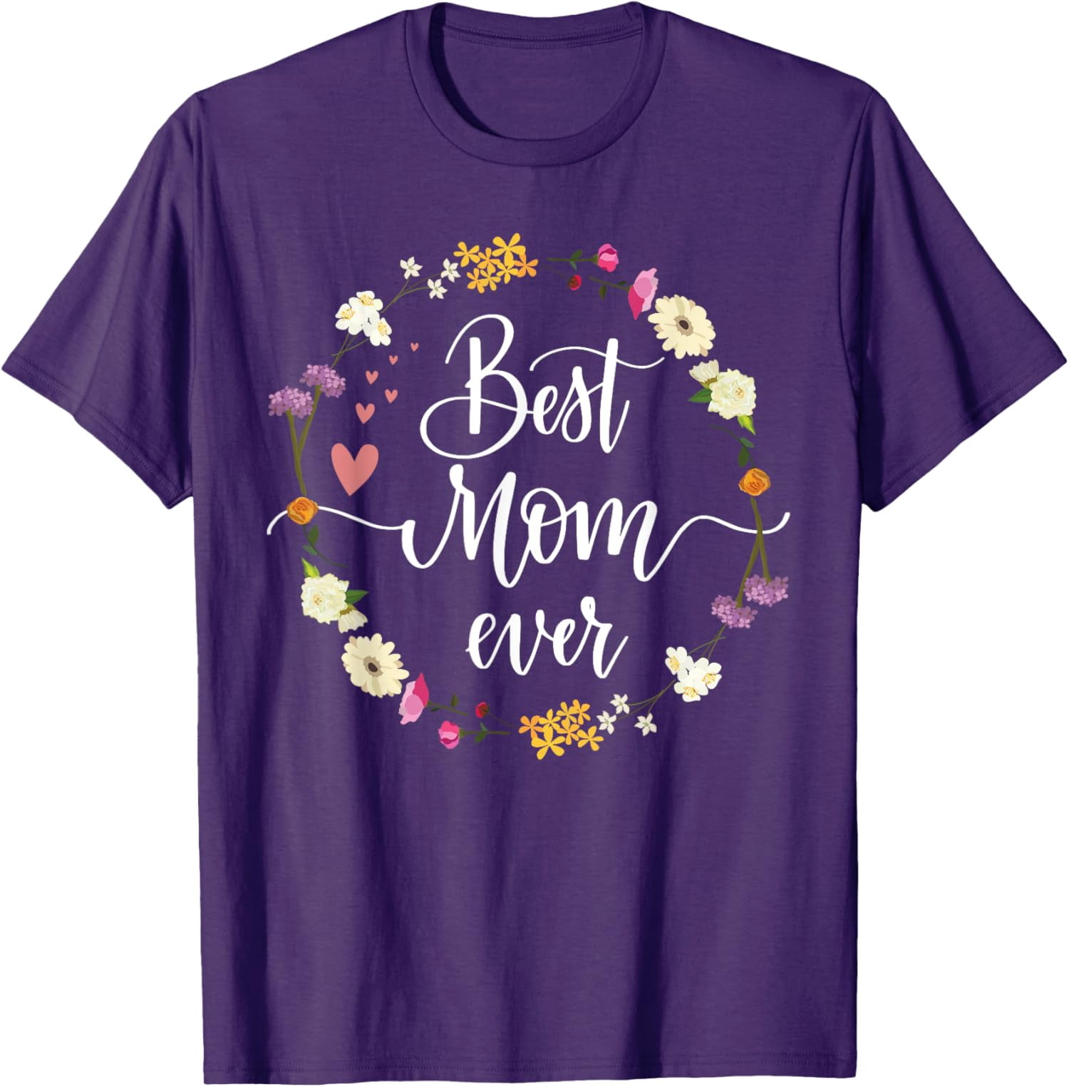 Best Mom Ever Floral Wreath - Cute Mother’s Day Gift from Daughter or ...