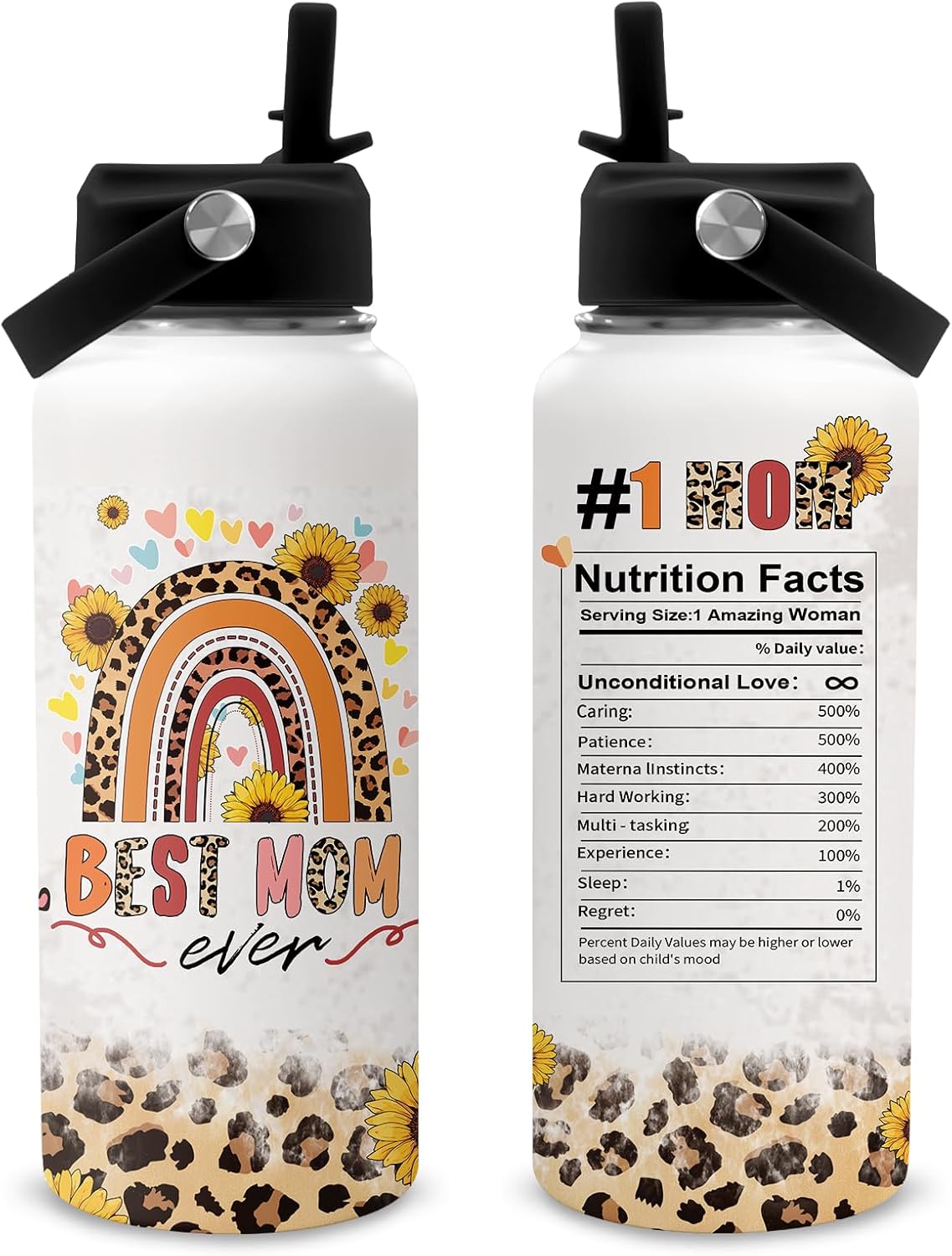 Best Mom Ever Gifts - 32oz Mama Water Bottle with Straw - Christmas ...