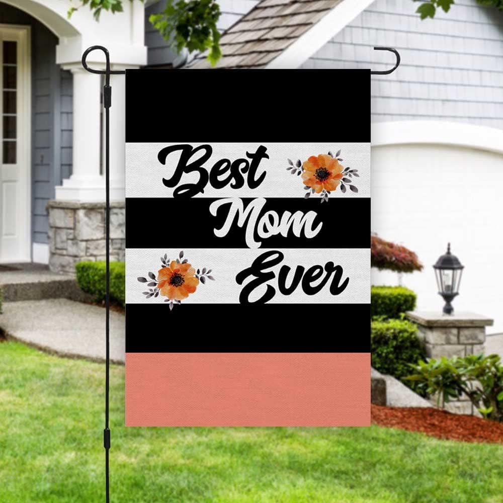 Best Mom Ever Happy Mother'S Day Mothers Flag House Yard Lawn Flag ...