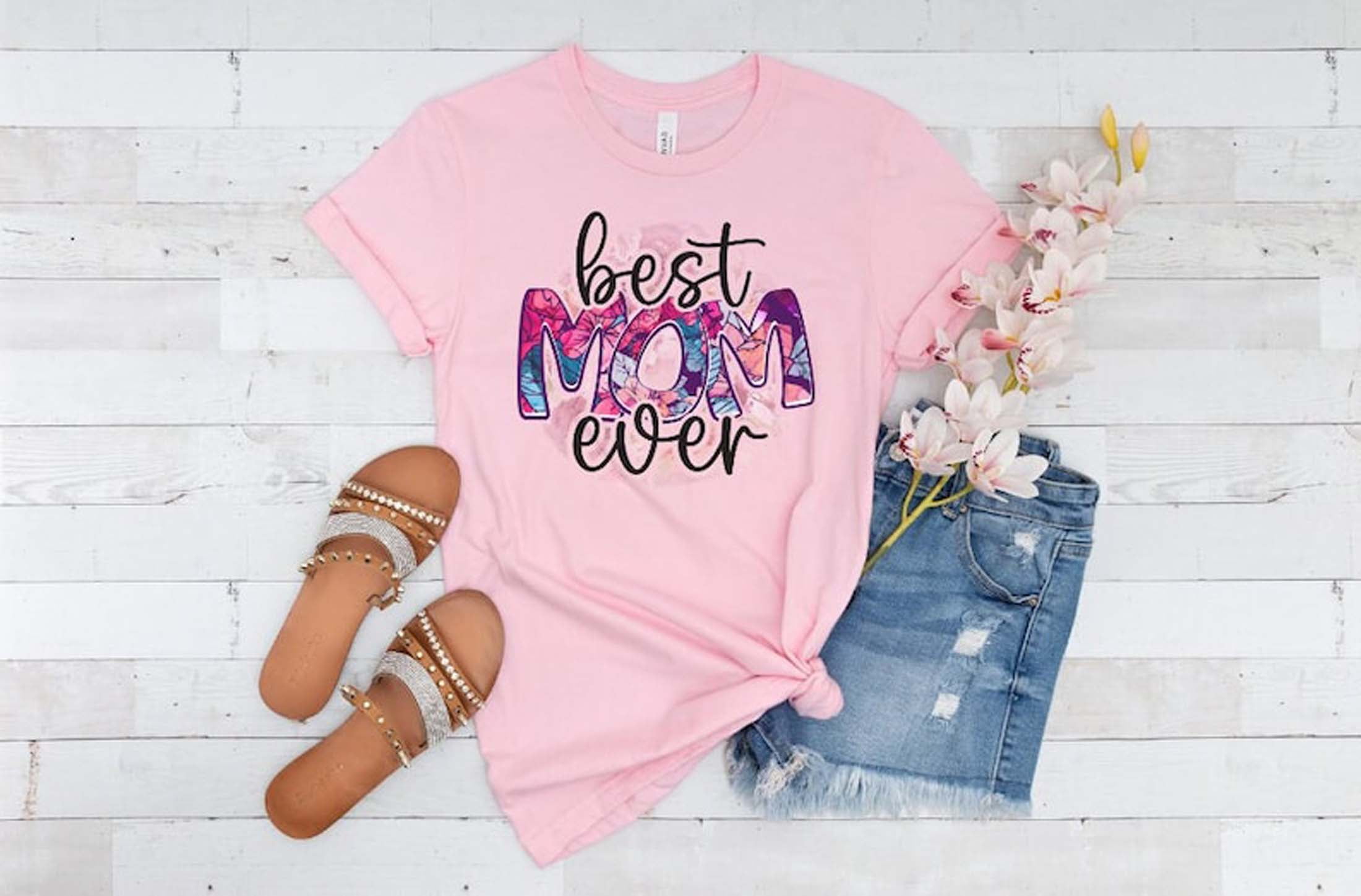 Best Mom Ever, Mothers Day Shirt, Mothers Day Gift, Mom, Mama, Floral ...