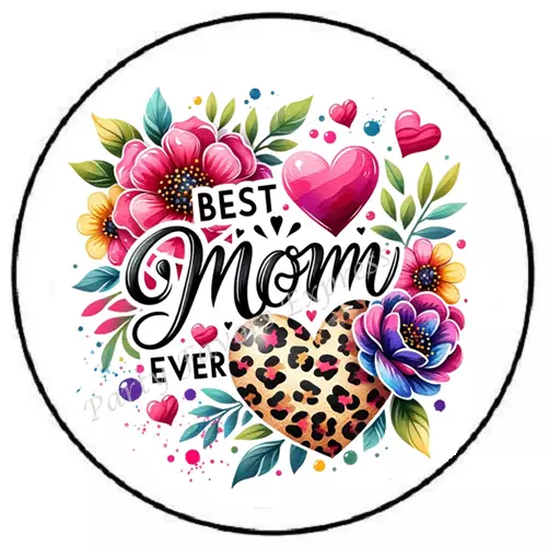 Best Mom Ever Mothers Day Stickers Party Favors Phone Decal Water ...