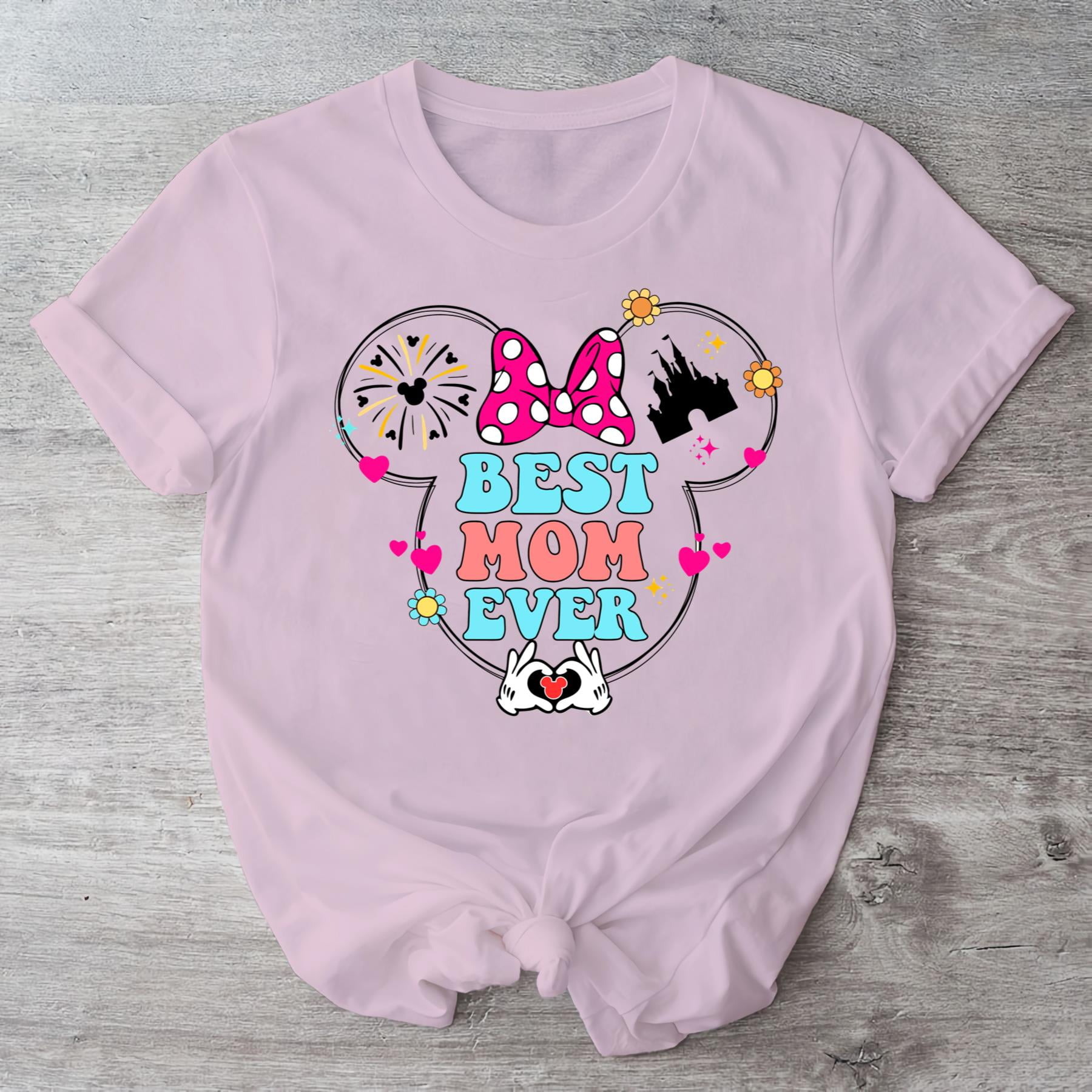 Best Mom Ever Shirt, Cute Cartoon Mama Shirts, Theme Park Trip Mommy ...