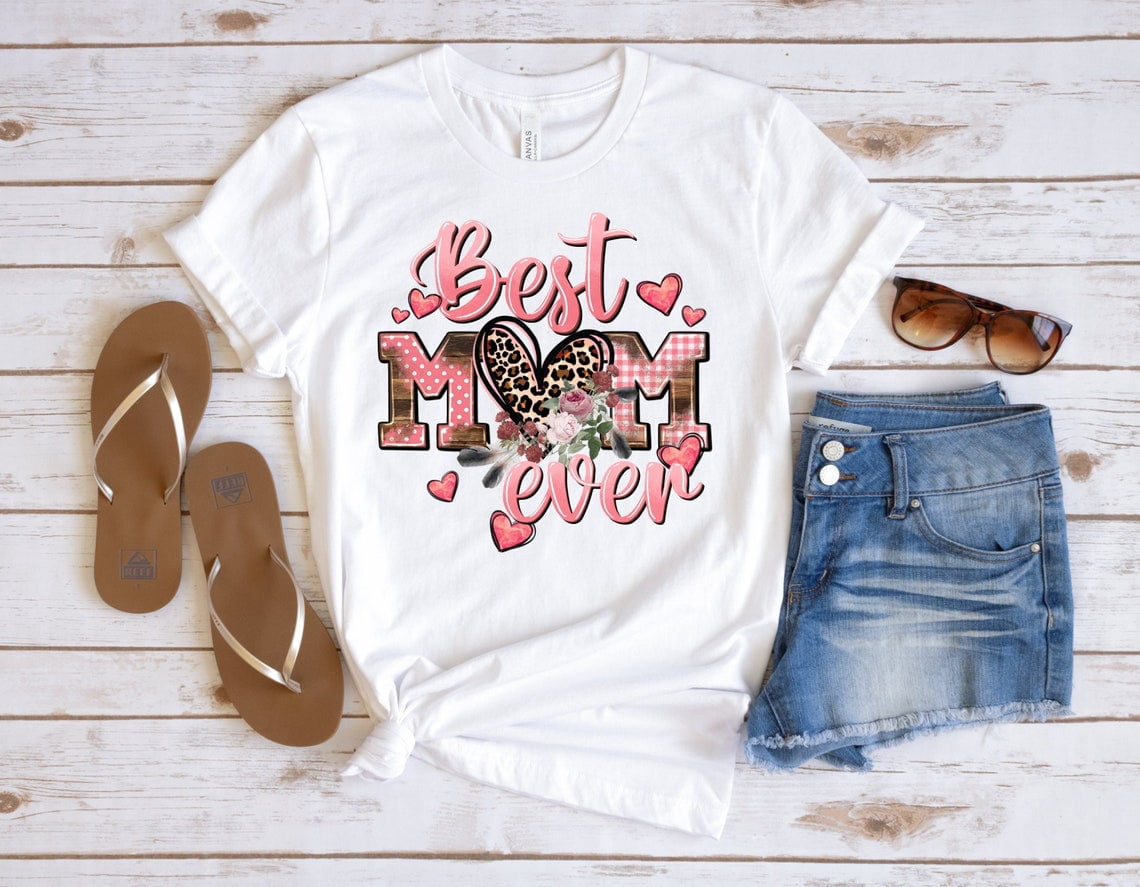 Best Mom Ever Shirt, Leopard Mom Shirt, Mothers Day , Best Mom Shirt ...