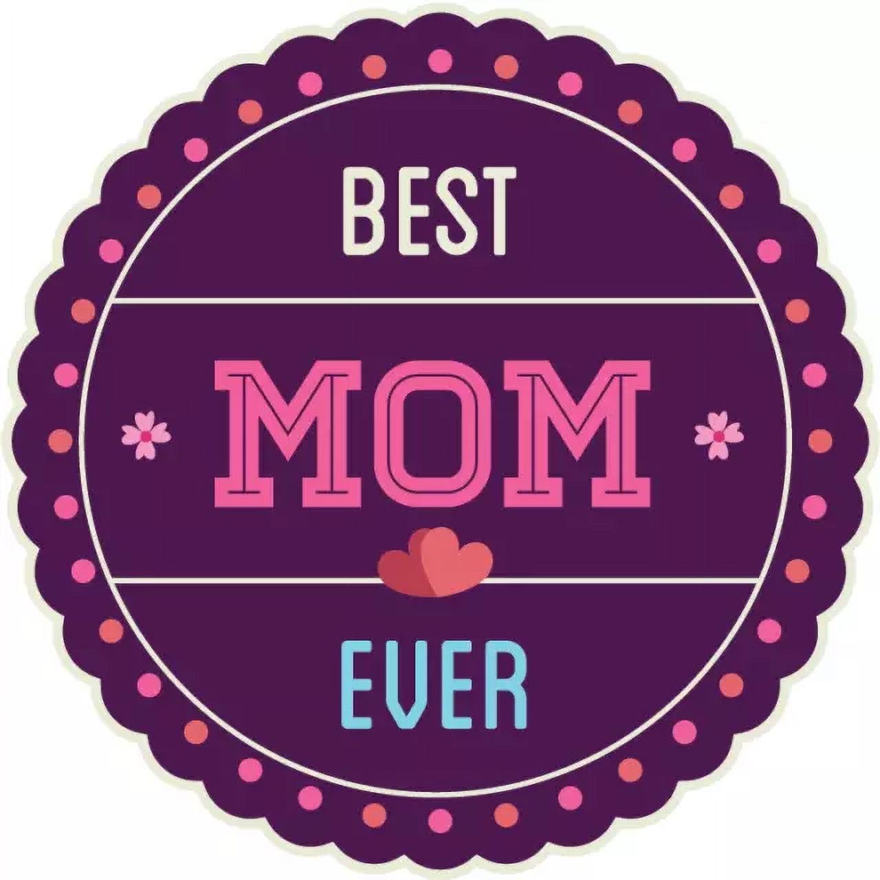 Best Mom Ever Violet Car Sticker Phone Decal Water Bottle Stickers Car ...