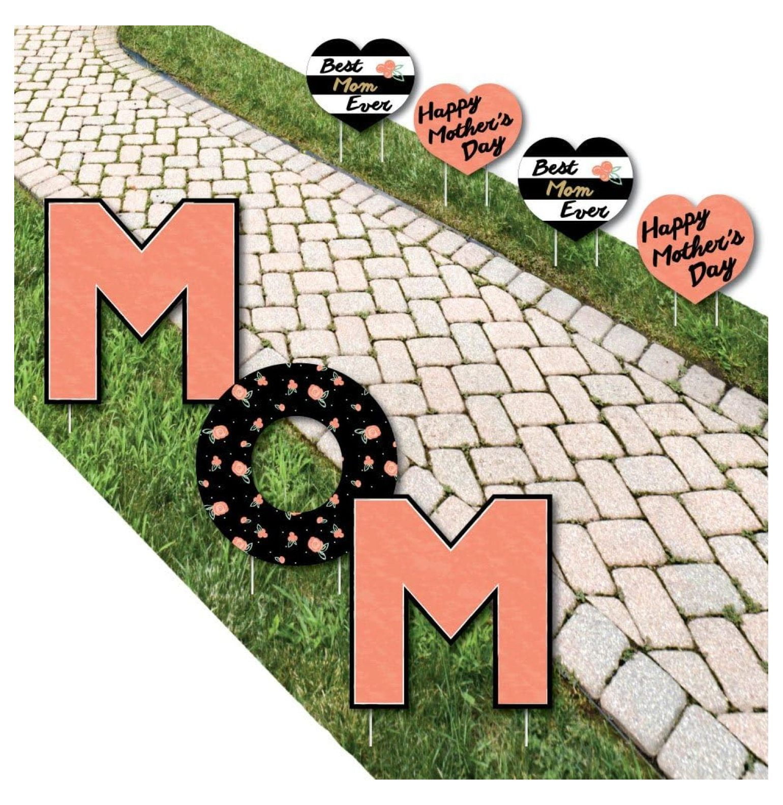 Best Mom Ever - Yard Sign Outdoor Lawn Decorations - Happy Mother's Day ...