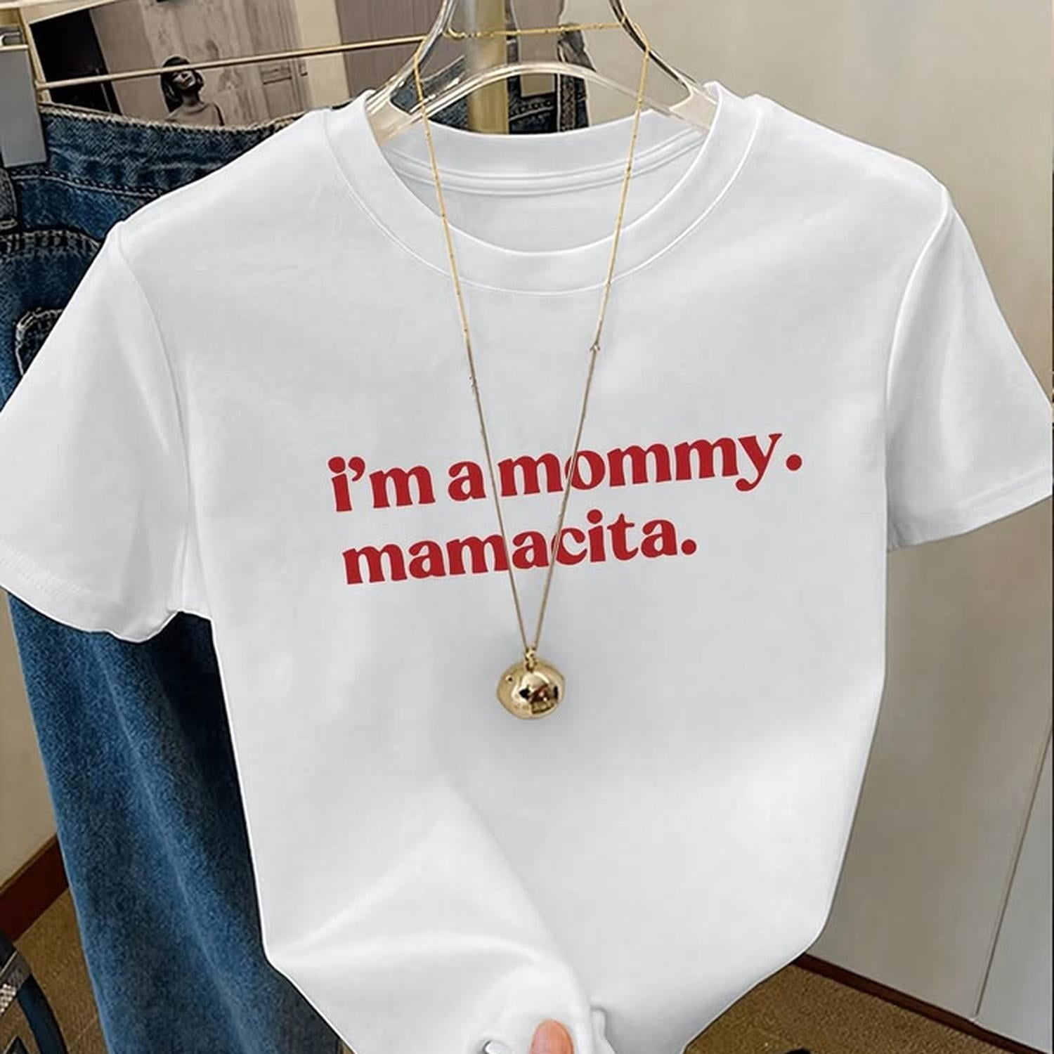 Best Mom EverSimple And StY1Lish Letter Print I'm A Mommy, Maita ...