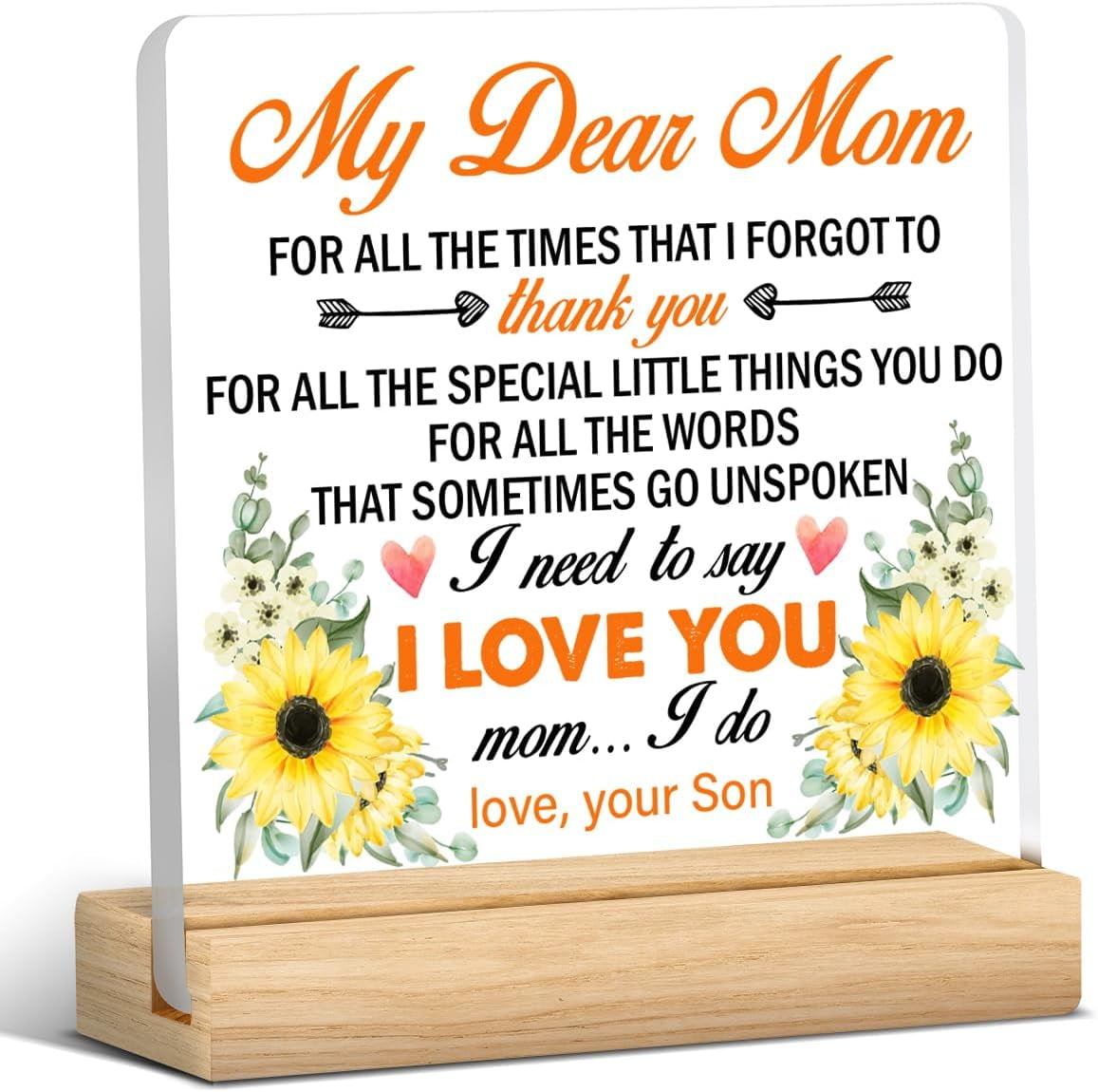 Best Mom Gift From Son, Thank You Appreciation Gift for Mom, Gifts for ...