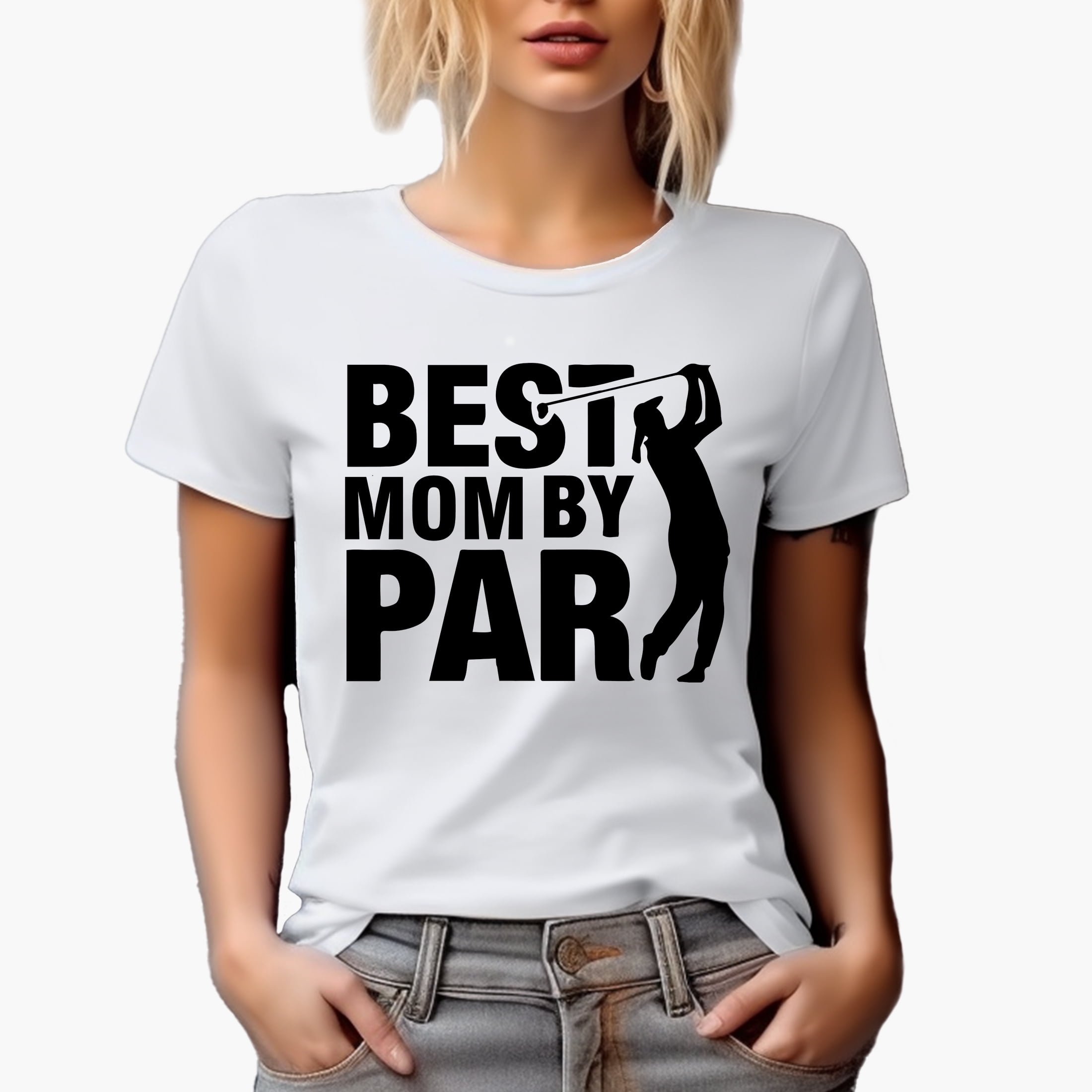 Best Mom by Par Pun Quote, Woman Golf Player, Golfing or Golfer Themed ...