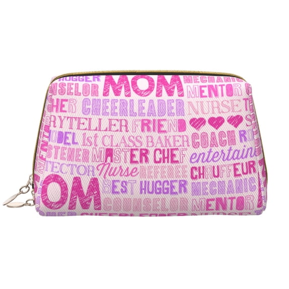 Best Mom ever Makeup Bag, Large Capacity Travel Cosmetic Bag for Women ...