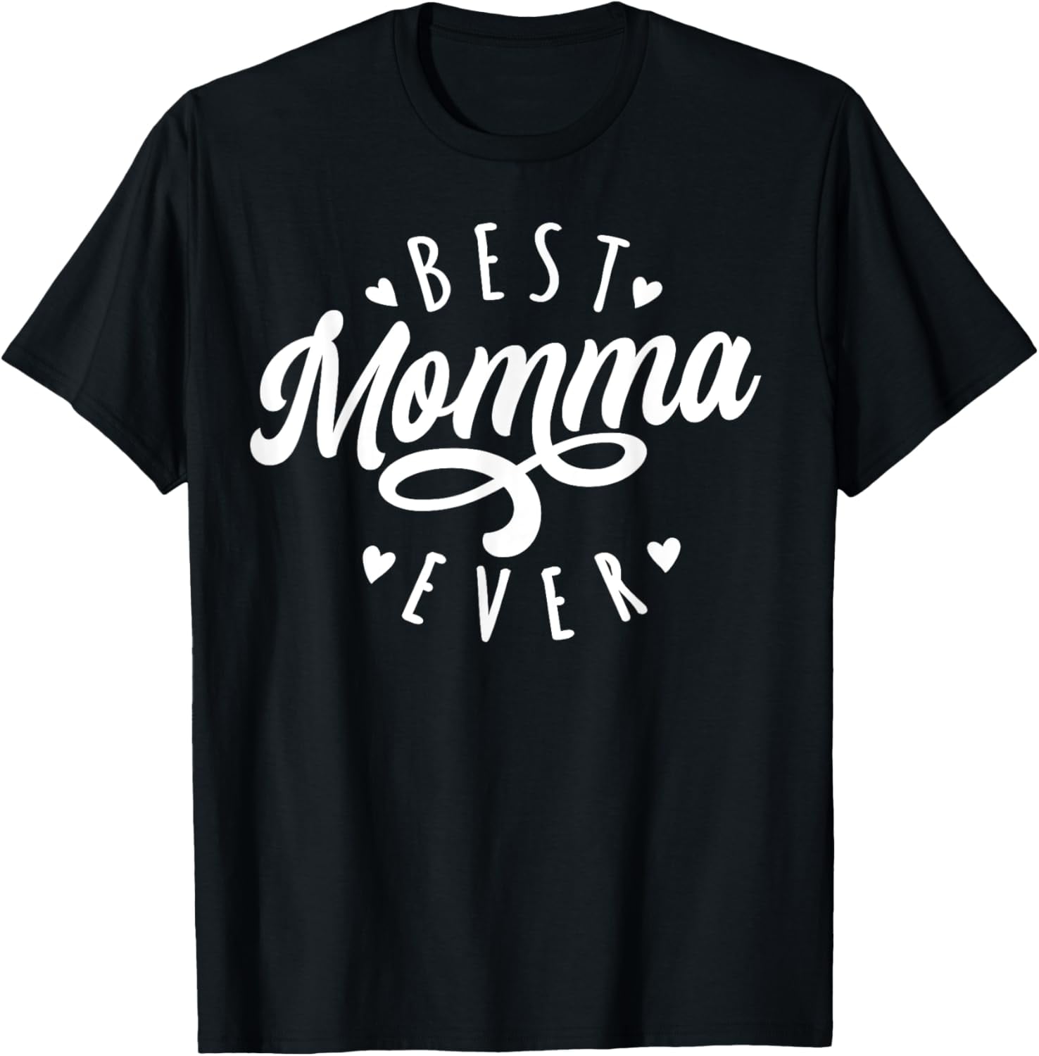 Best Momma Ever - Modern Calligraphy Font Mother's Day Momma T-Shirt ...