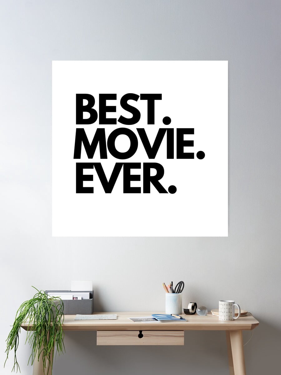 Best Movie Ever Poster Wall Art, Modern Wall Decor For Living Room ...