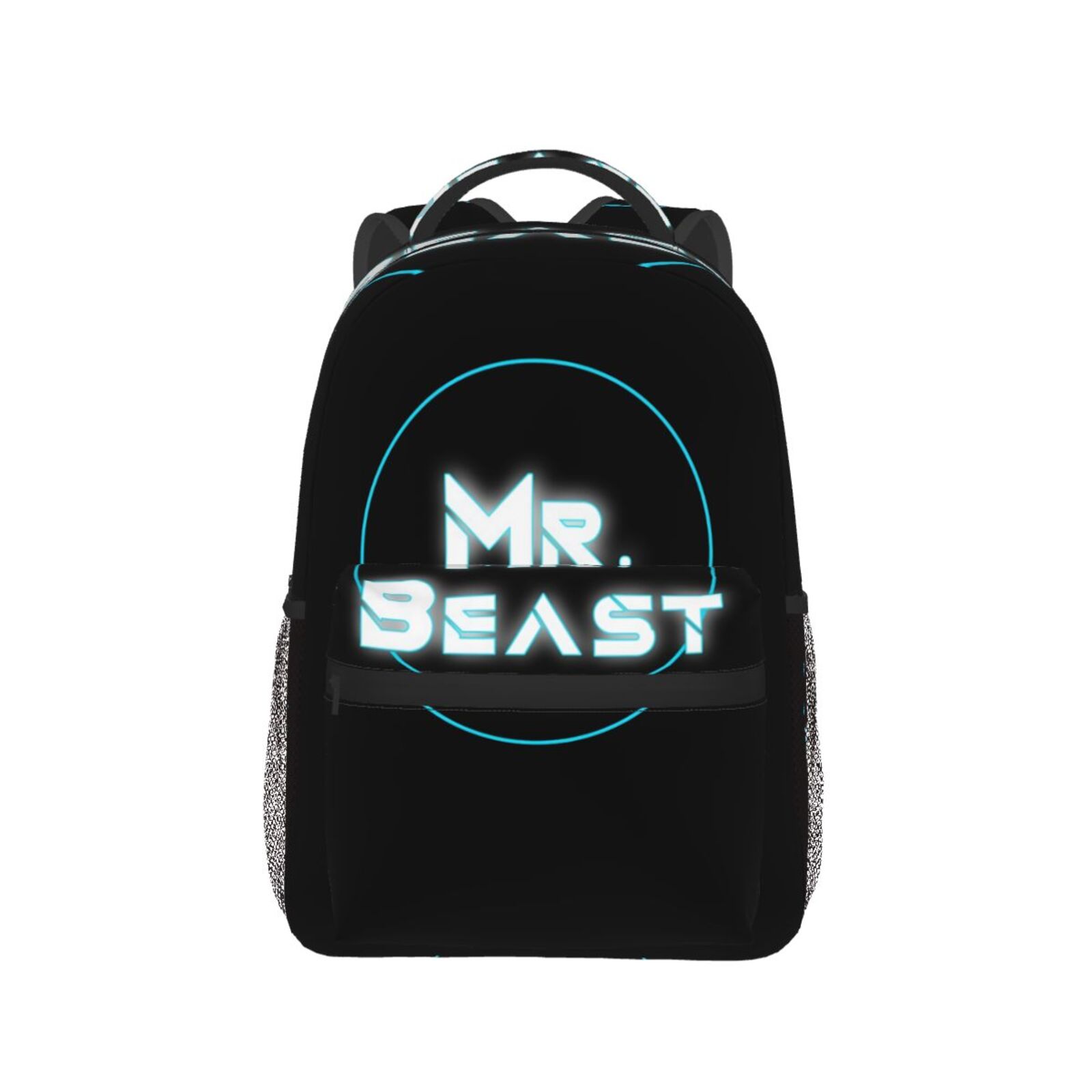 Best Mr.Beast neon logo design Backpack,Fabric & PVC Backpack with ...