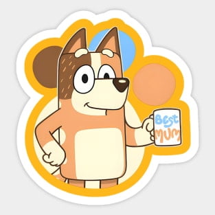 Best Mum Bluey 2 Sticker Bluey Stickers For Kids, Bluey Stickers Party ...