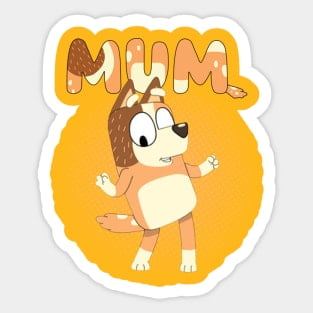 Best Mum Bluey Sticker Bluey Stickers For Kids, Bluey Stickers Party ...