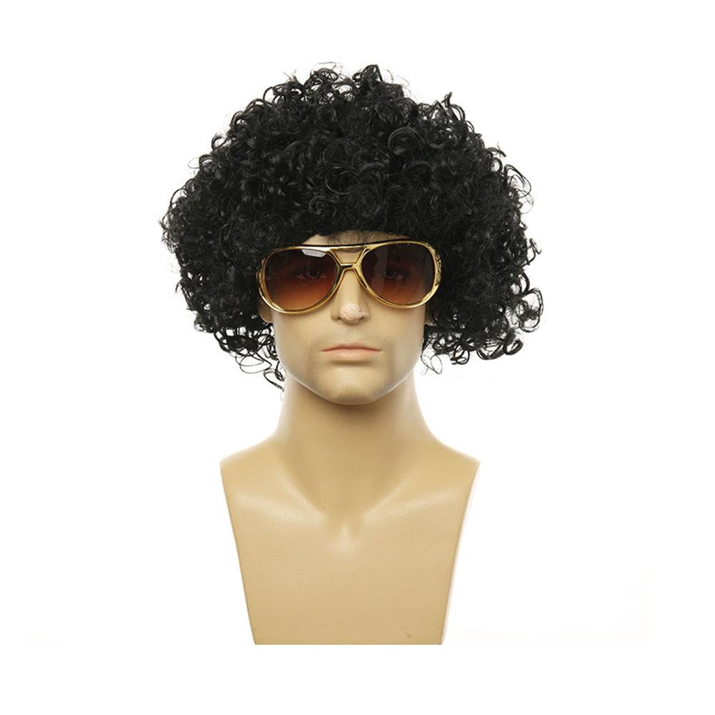 Best-NEW Fluffy Long Straight Wigs Men Cosplay Wigs Retro Curly Cosplay ...