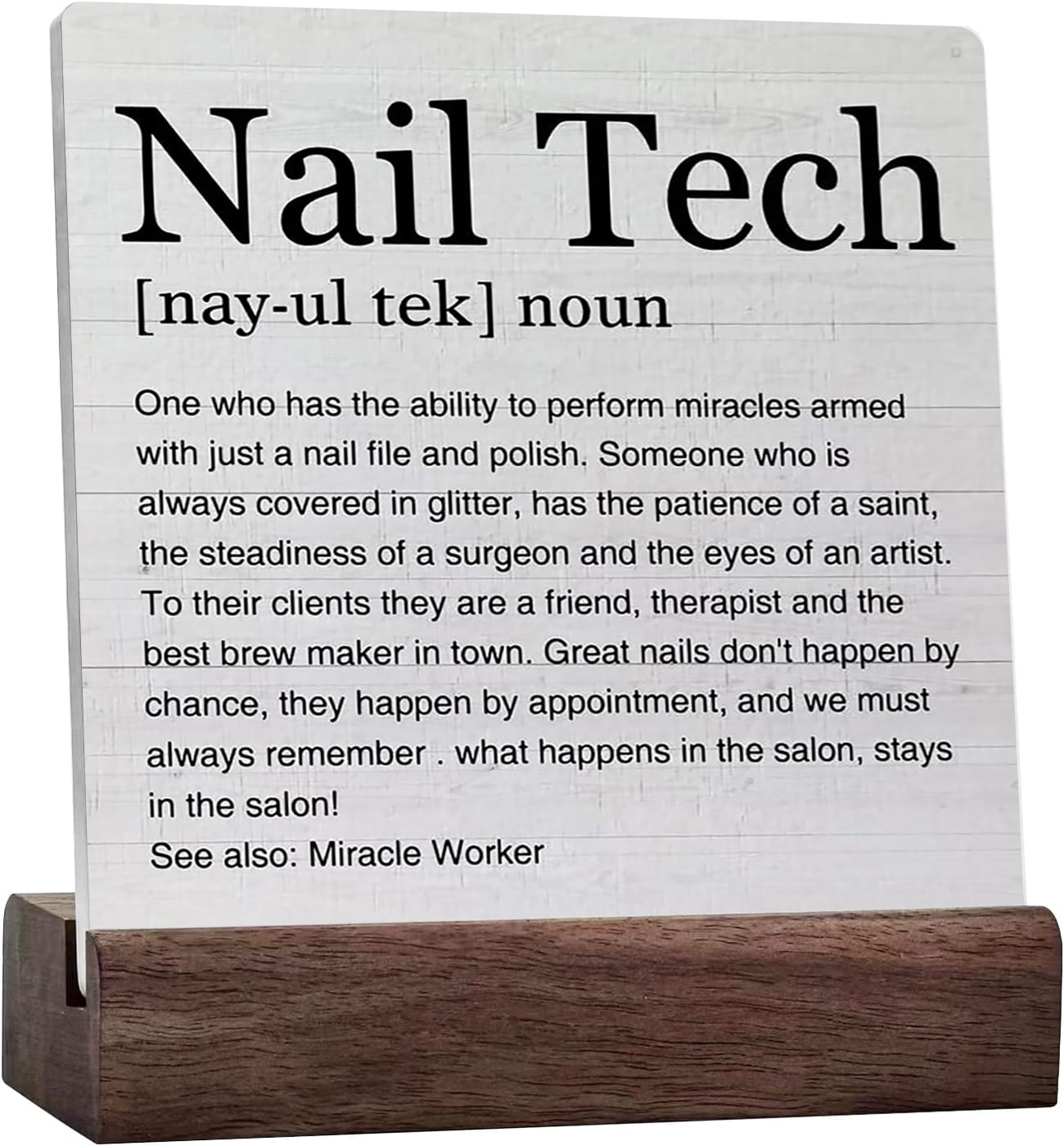 Best Nail Tech Gifts For Women Nail Tech Definition Art Ceramic Table ...