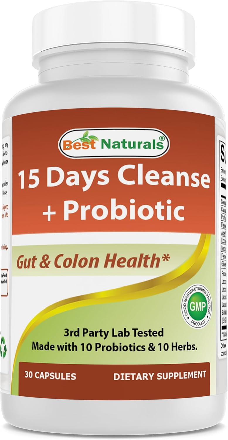 Best Naturals 15 Days Cleanse + Probiotics for Gut & Colon Health* for ...