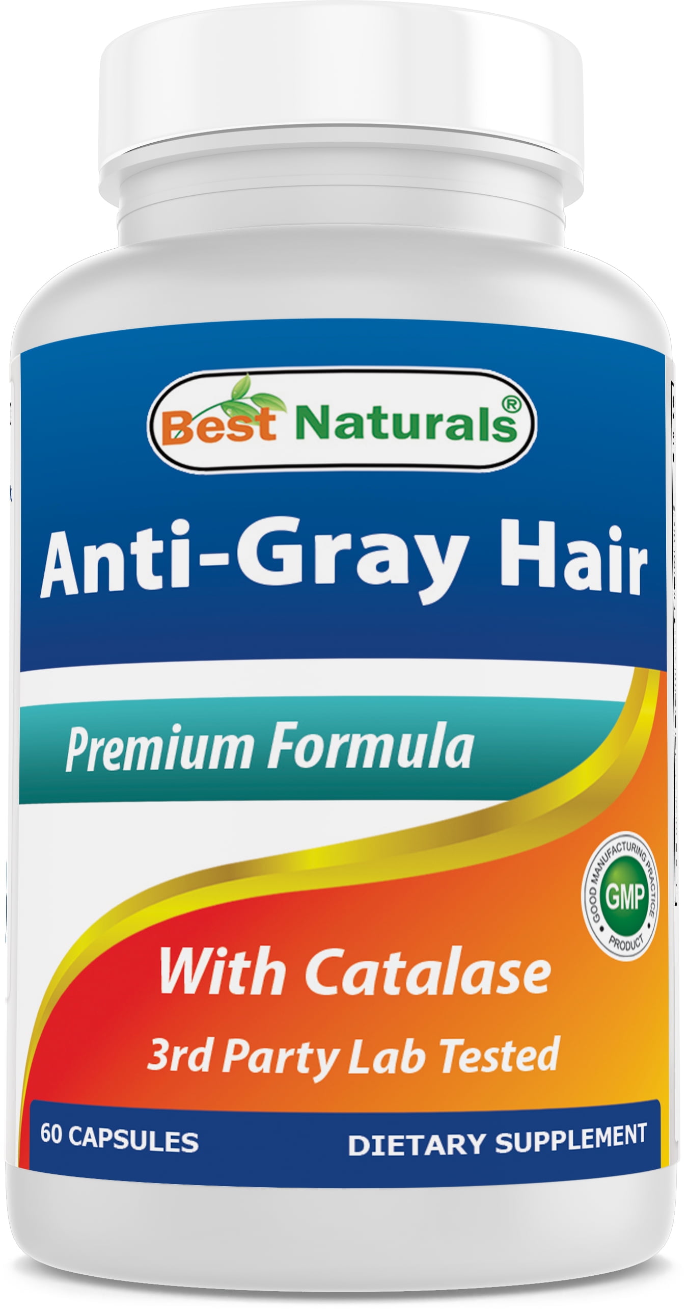 Best Naturals Anti-Gray Hair Supplement, Healthy Growth Regrowth Pills ...