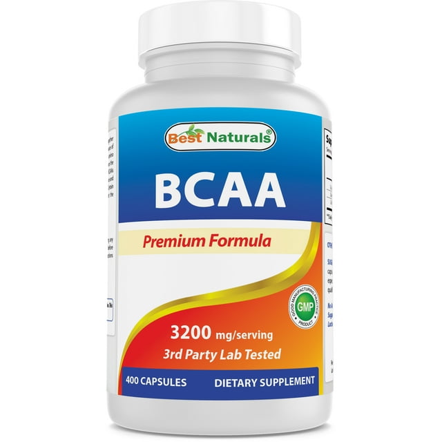 Best Naturals Essential Amino Acid Supplement Complex BCAA 3200 mg, 400 ...