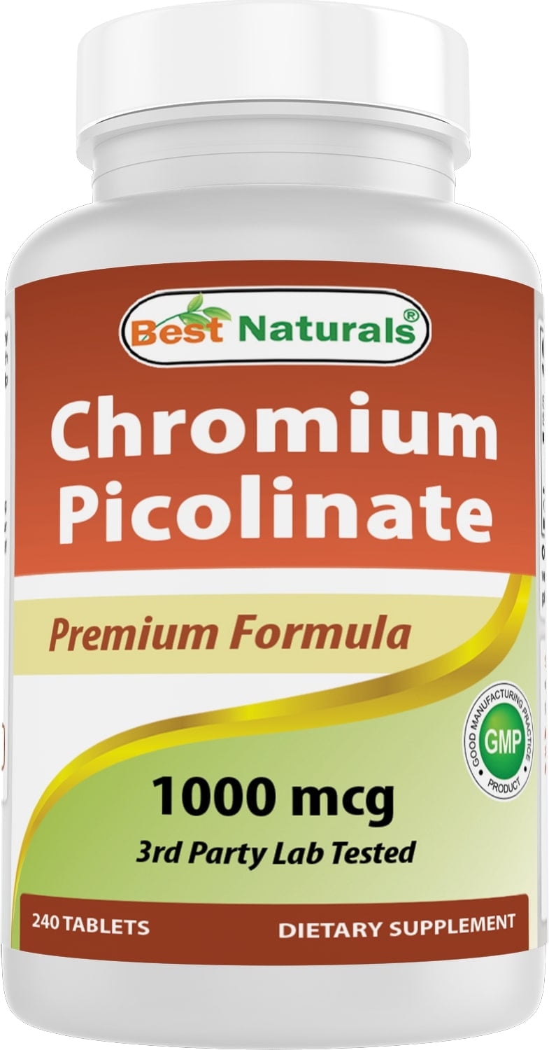 Best Naturals Chromium Picolinate 1000 mcg Tablets - 240 Count ...