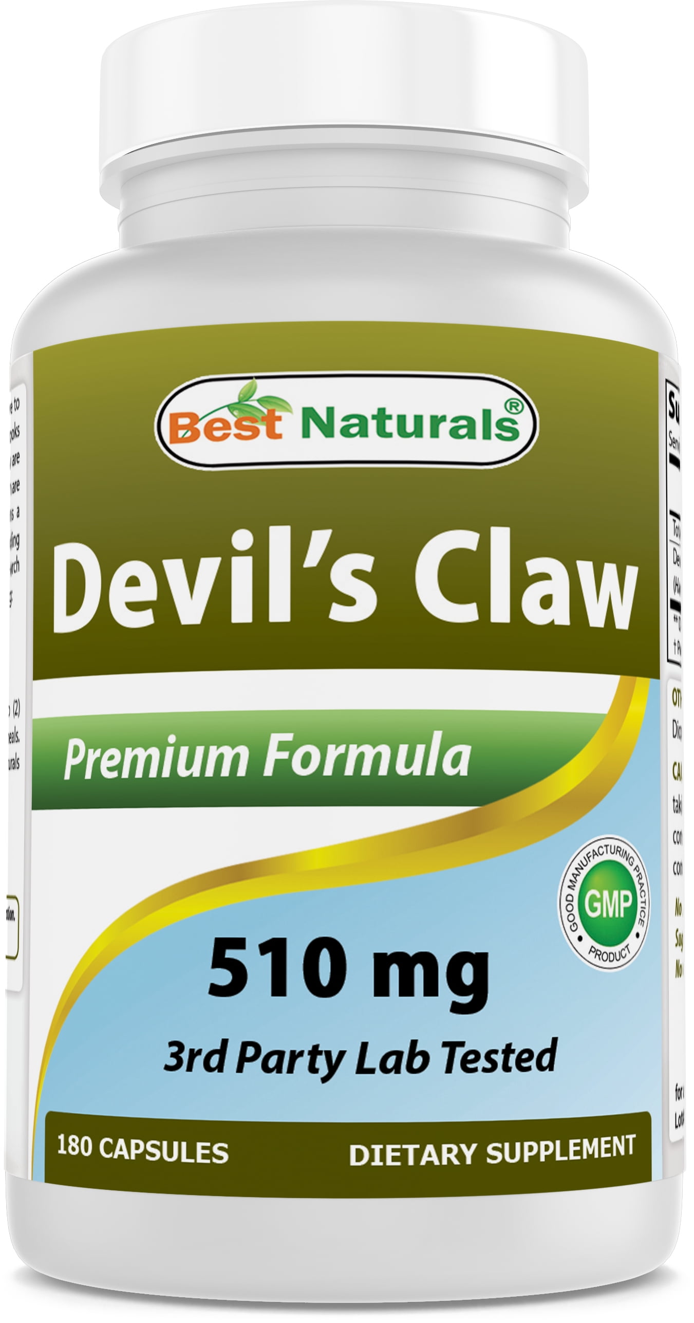 Best Naturals Devil's Claw, 510 mg, 180 Capsules, Joint Health Support ...