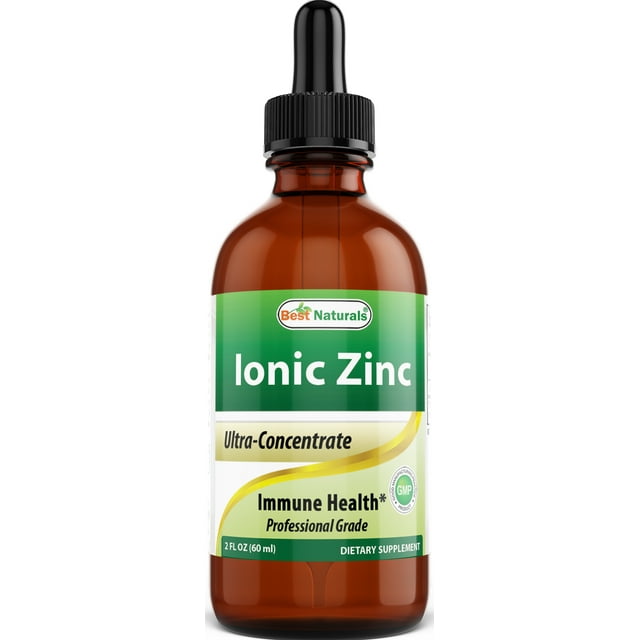 Best Naturals Ionic Liquid Zinc - High Bioavailability - Immune Support ...