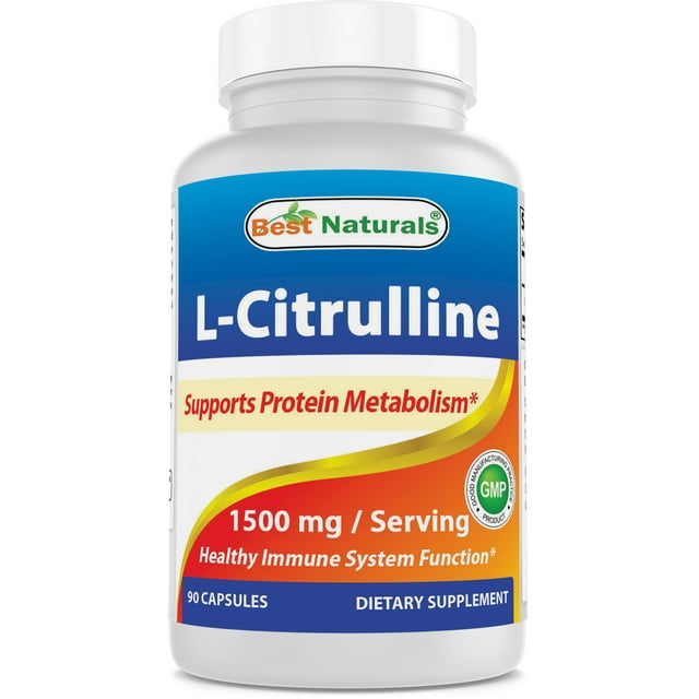 Best Naturals L-Citrulline 1500 mg Supplement - Non-GMO, Gluten-Free ...
