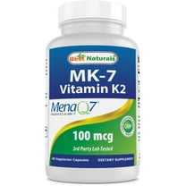 NOW Supplements MK-7 Vitamin K-2 100 mcg for Bone and Cardiovascular ...