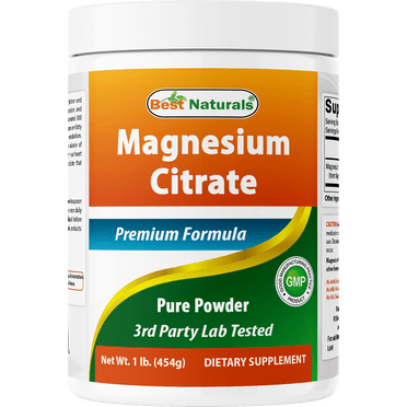 NOW Foods Pure Magnesium Citrate Powder for Energy Production, 8 Oz ...