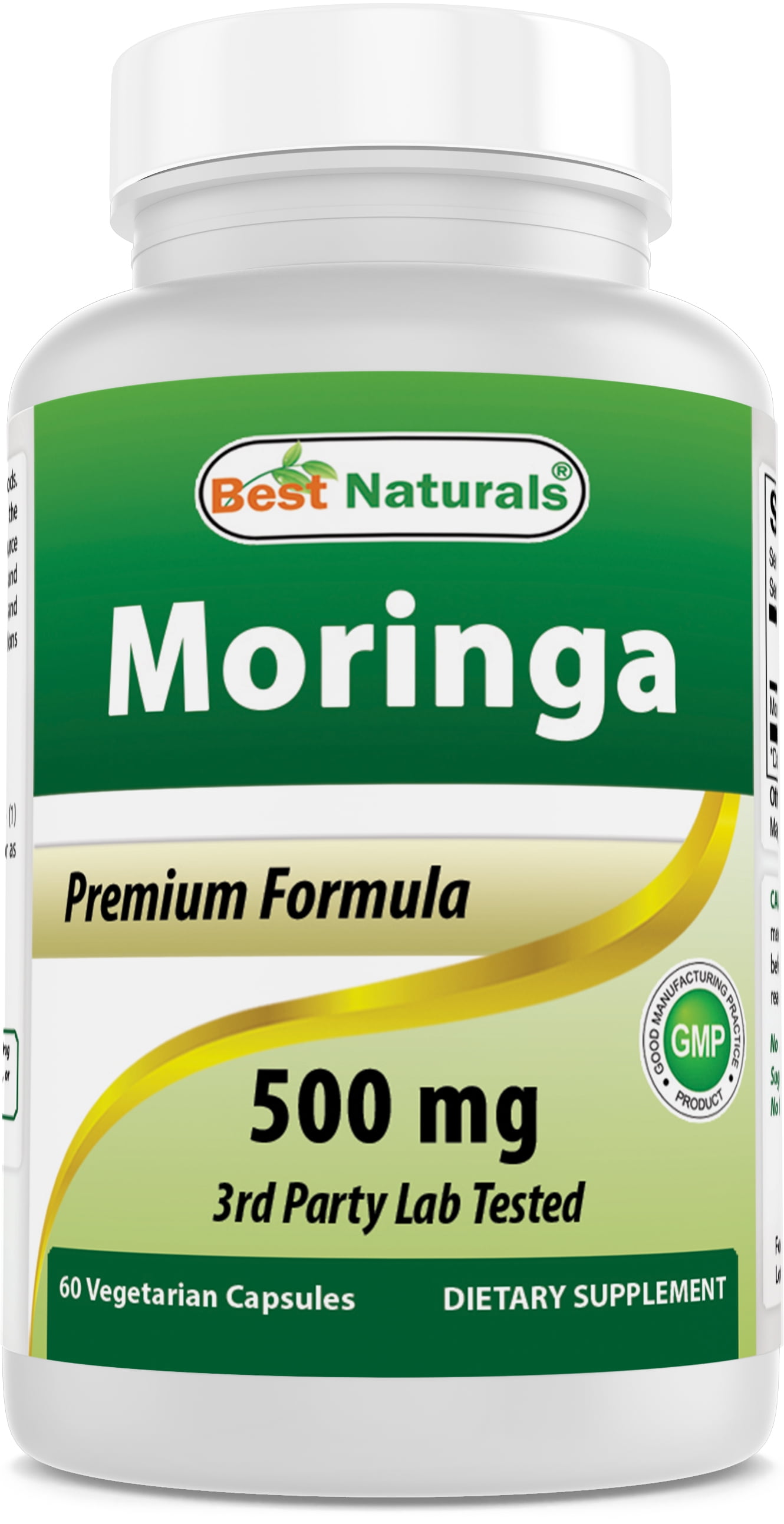 Best Naturals Moringa 500 mg 60 Vegetarian Capsules Vitamins Pills ...