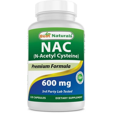 NOW Supplements, 600mg NAC Veg Capsules with Selenium, Molybdenum - 250 count, Dietary - Walmart.com