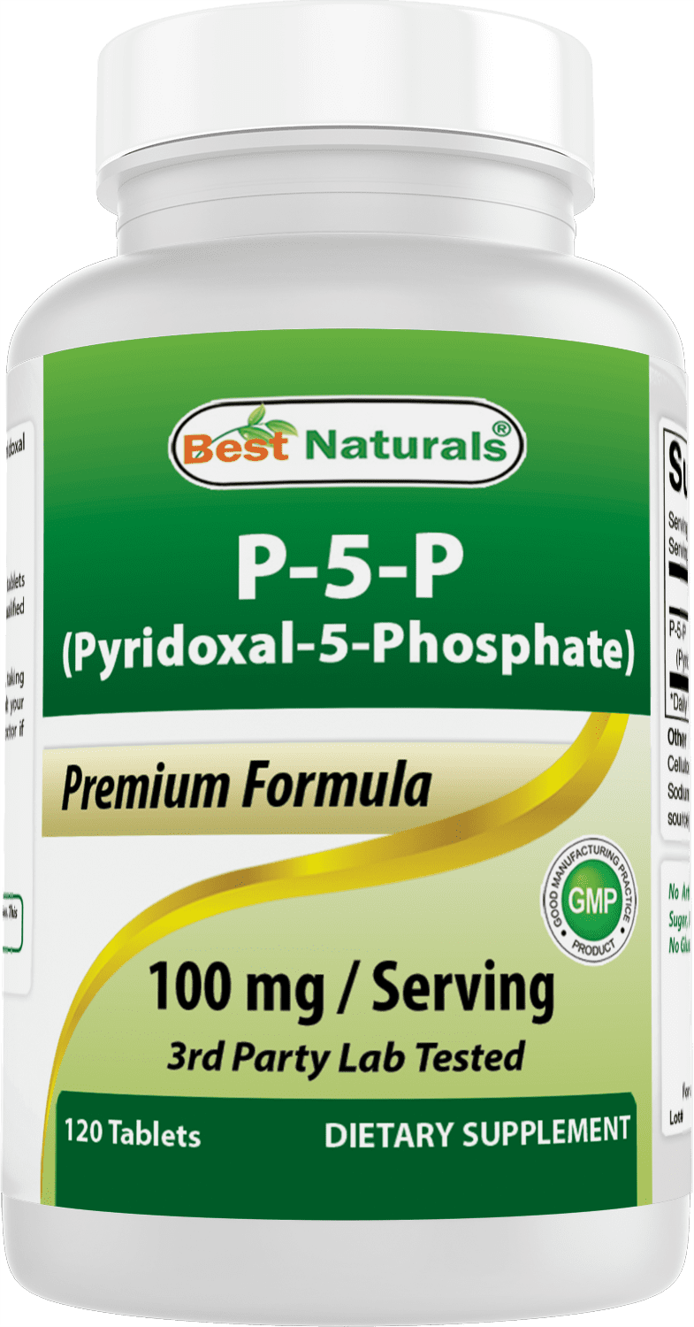 Best Naturals P5P Vitamin B6 (Pyridoxal 5 Phosphate) 100 mg/Serving ...