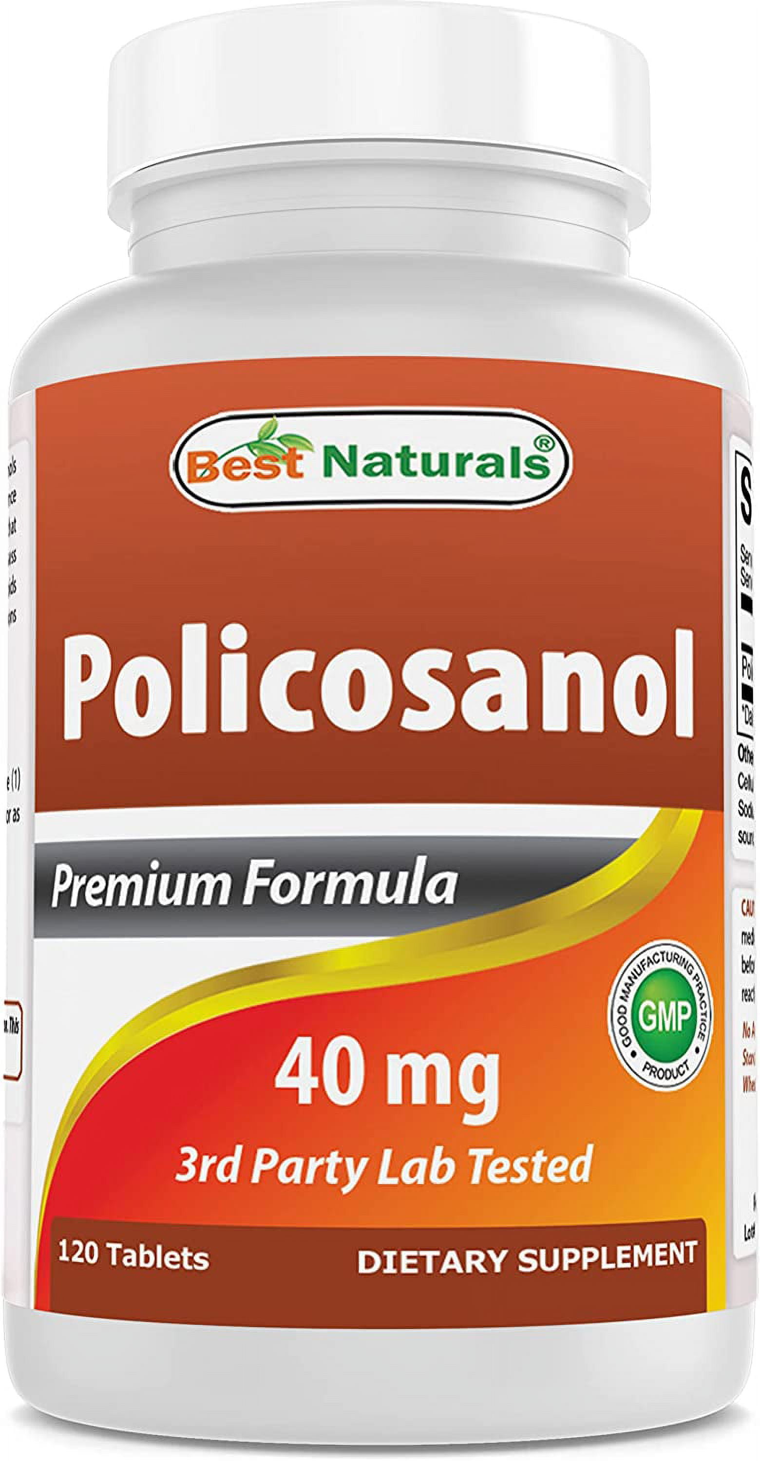 Best Naturals Policosanol 40mg 120 Tablets - Promotes Healthy ...
